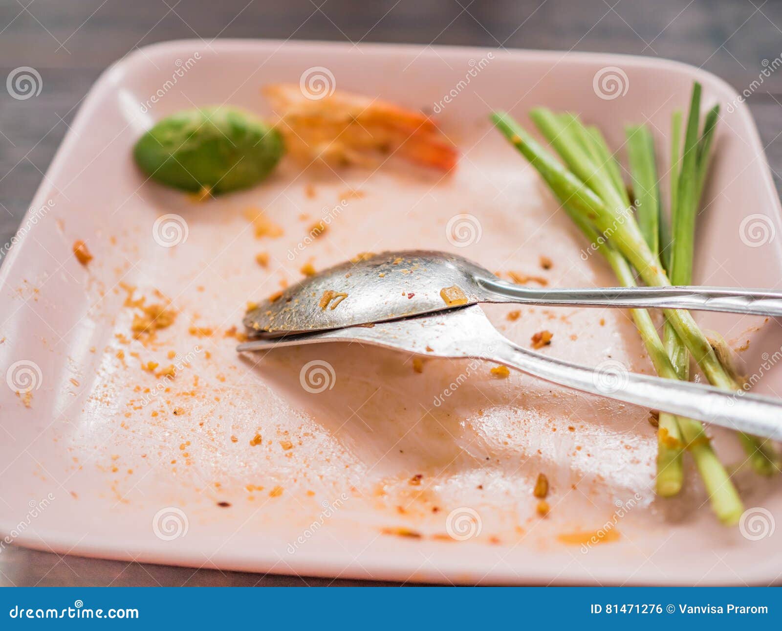 Plate with crumbs food. stock photo. Image of crumbs - 81471276