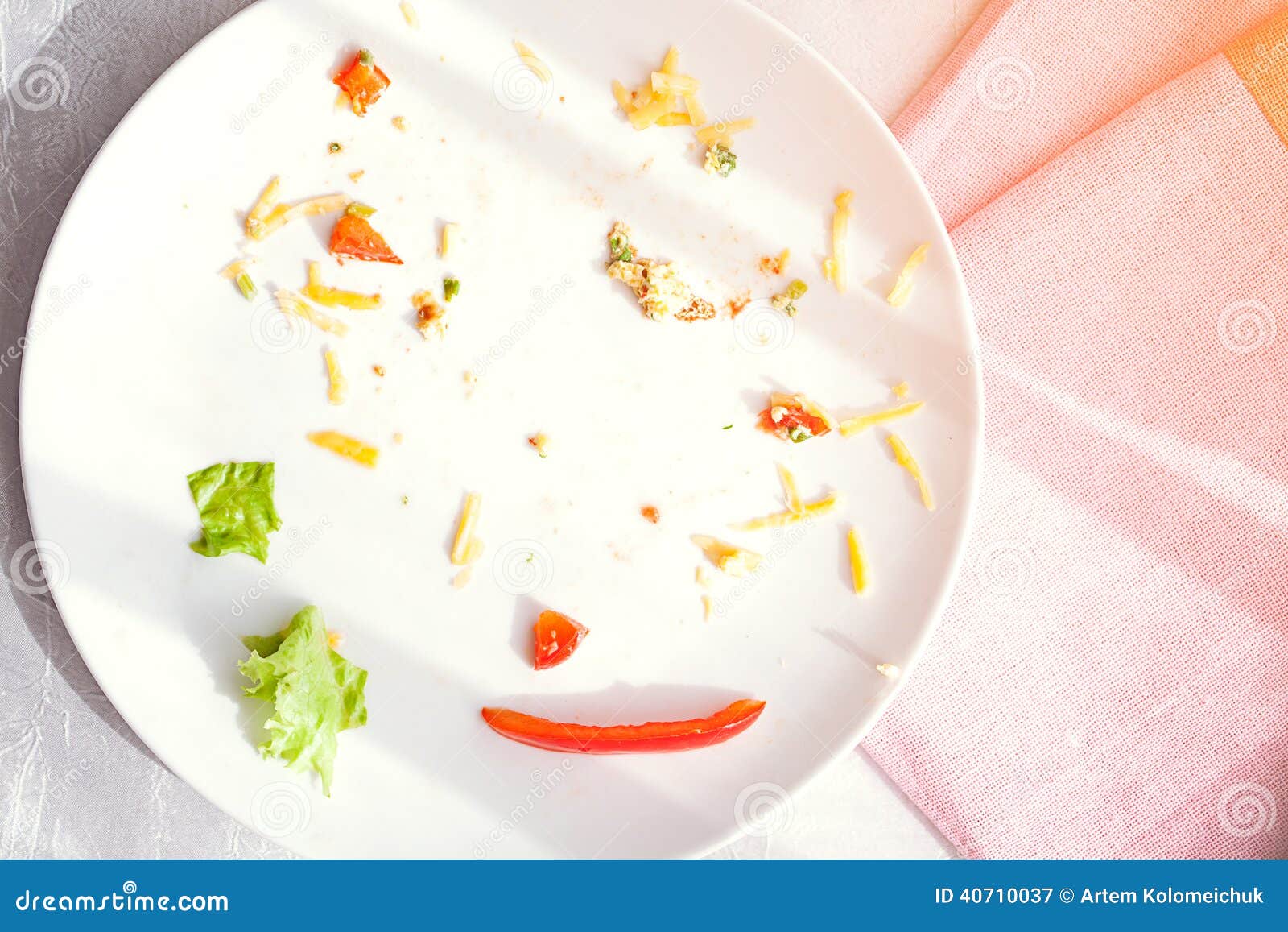 Plate with Crumbs Food and Used Fork Stock Image - Image of dessert ...