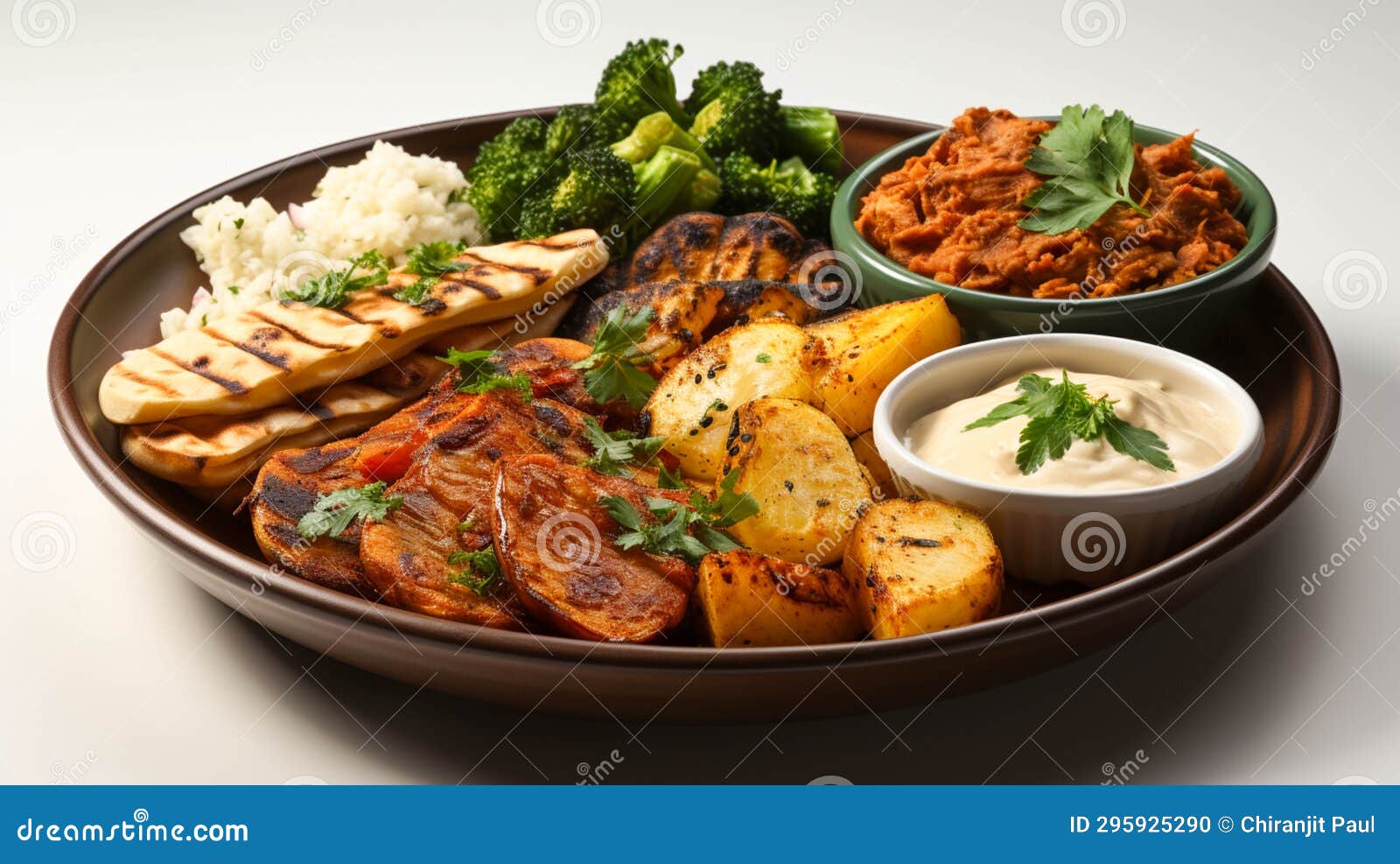 A Plate of Deshi Food in a Plate Isolated on White Stock Photo - Image ...