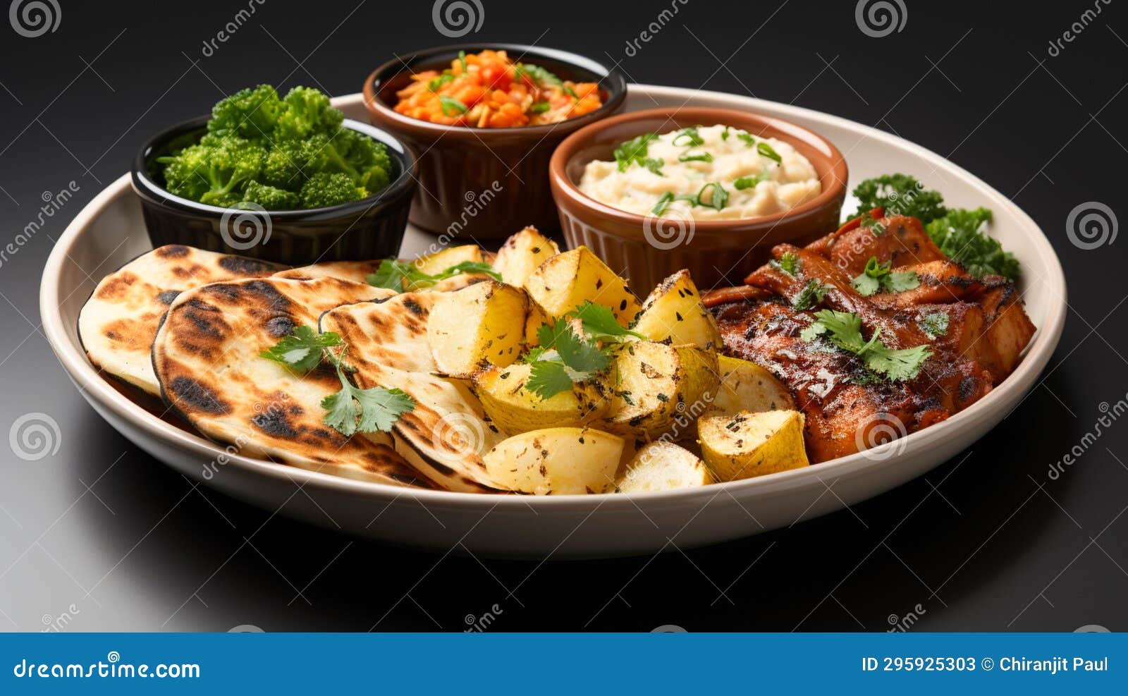 A Plate of Deshi Food in a Plate Isolated on White Stock Image - Image ...
