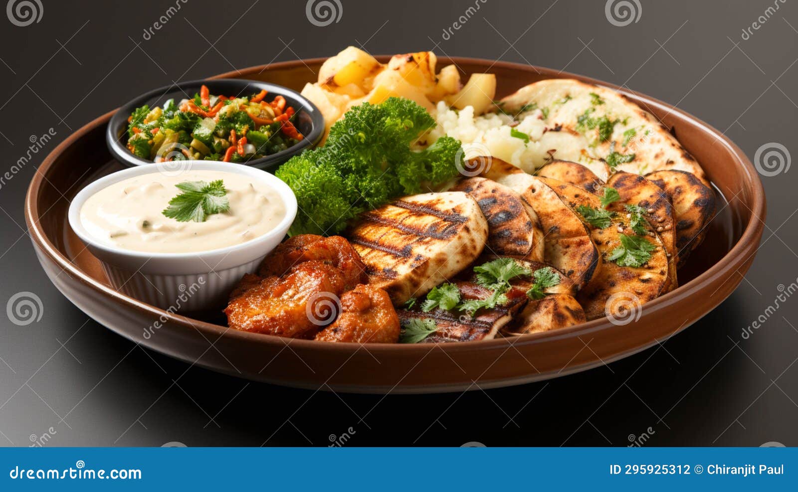 A Plate of Deshi Food in a Plate Isolated on White Stock Photo - Image ...