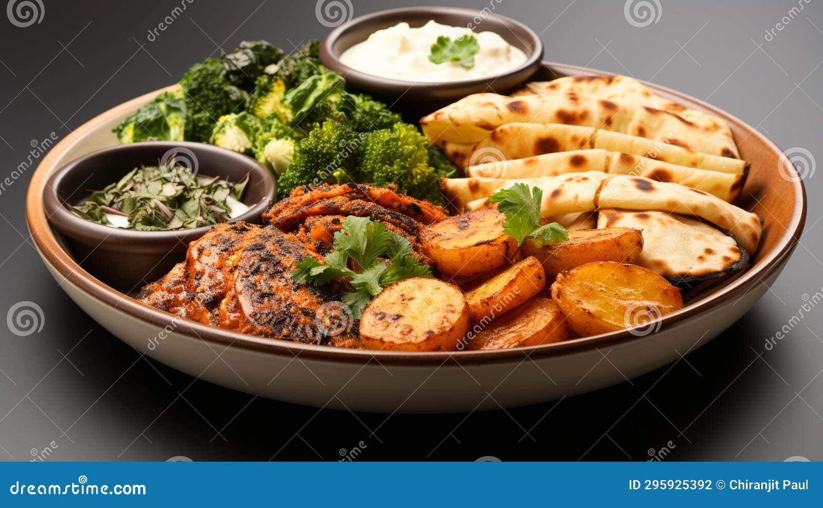A Plate of Deshi Food in a Plate Isolated on White Stock Photo - Image ...