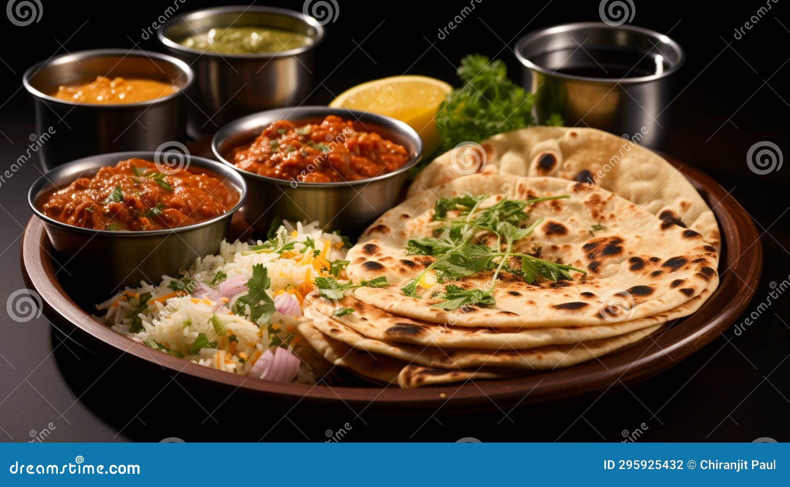 A Plate of Deshi Food in a Plate Isolated on White Stock Illustration ...