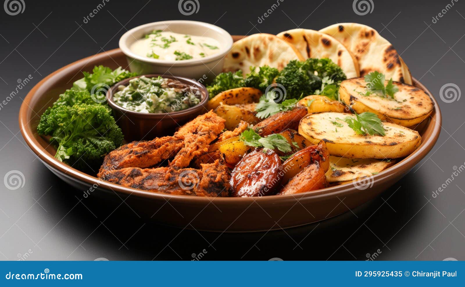 A Plate of Deshi Food in a Plate Isolated on White Stock Image - Image ...