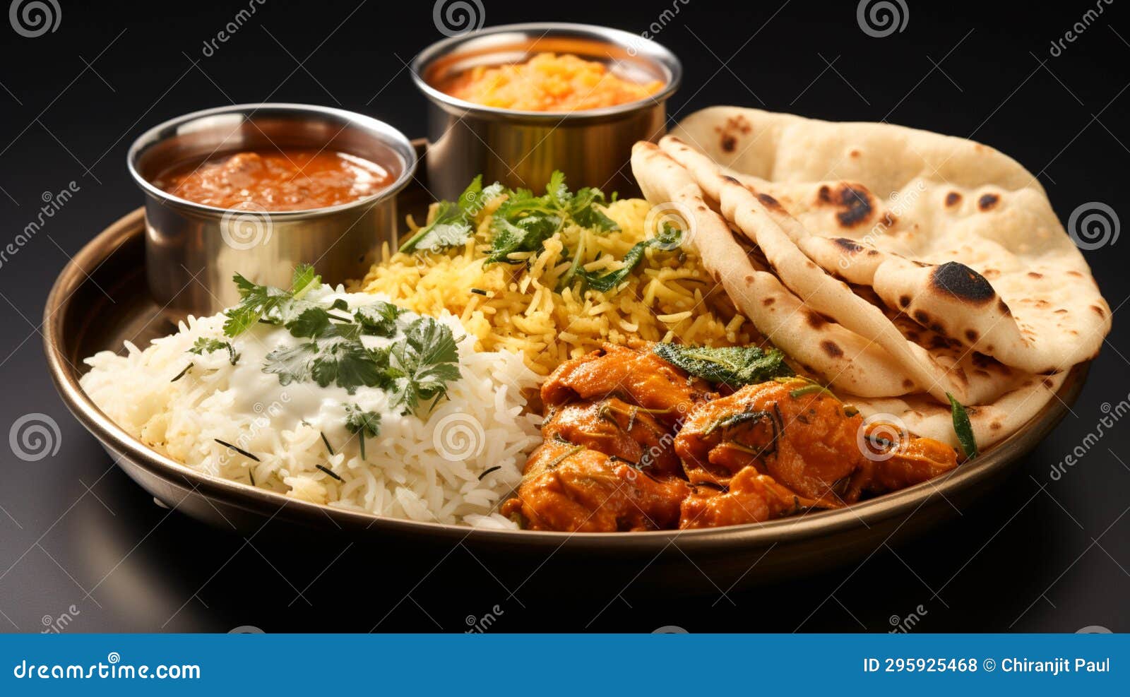 A Plate of Deshi Food in a Plate Isolated on White Stock Photo - Image ...