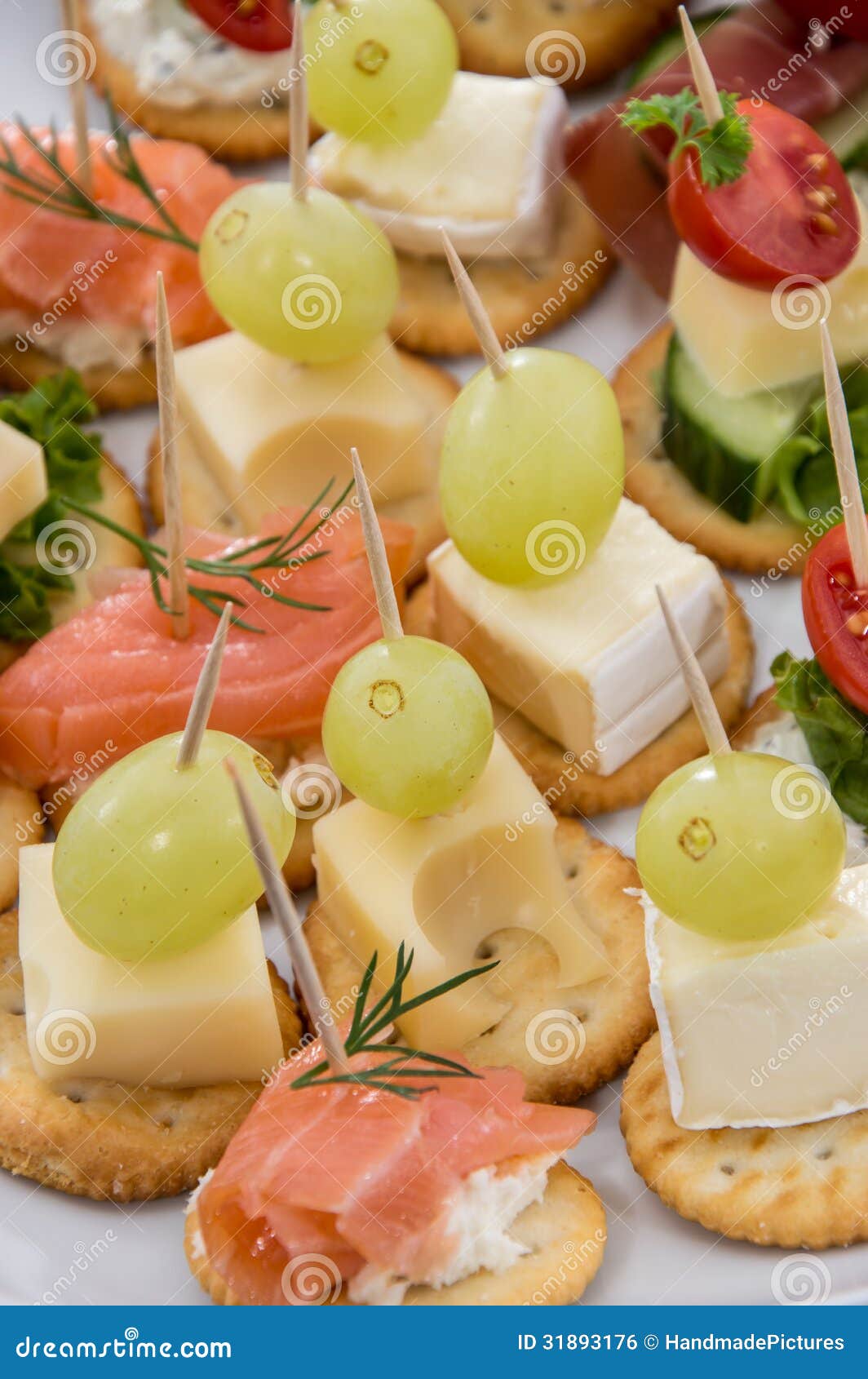 Plate with Different Crackers Stock Photo - Image of studio, closeup ...