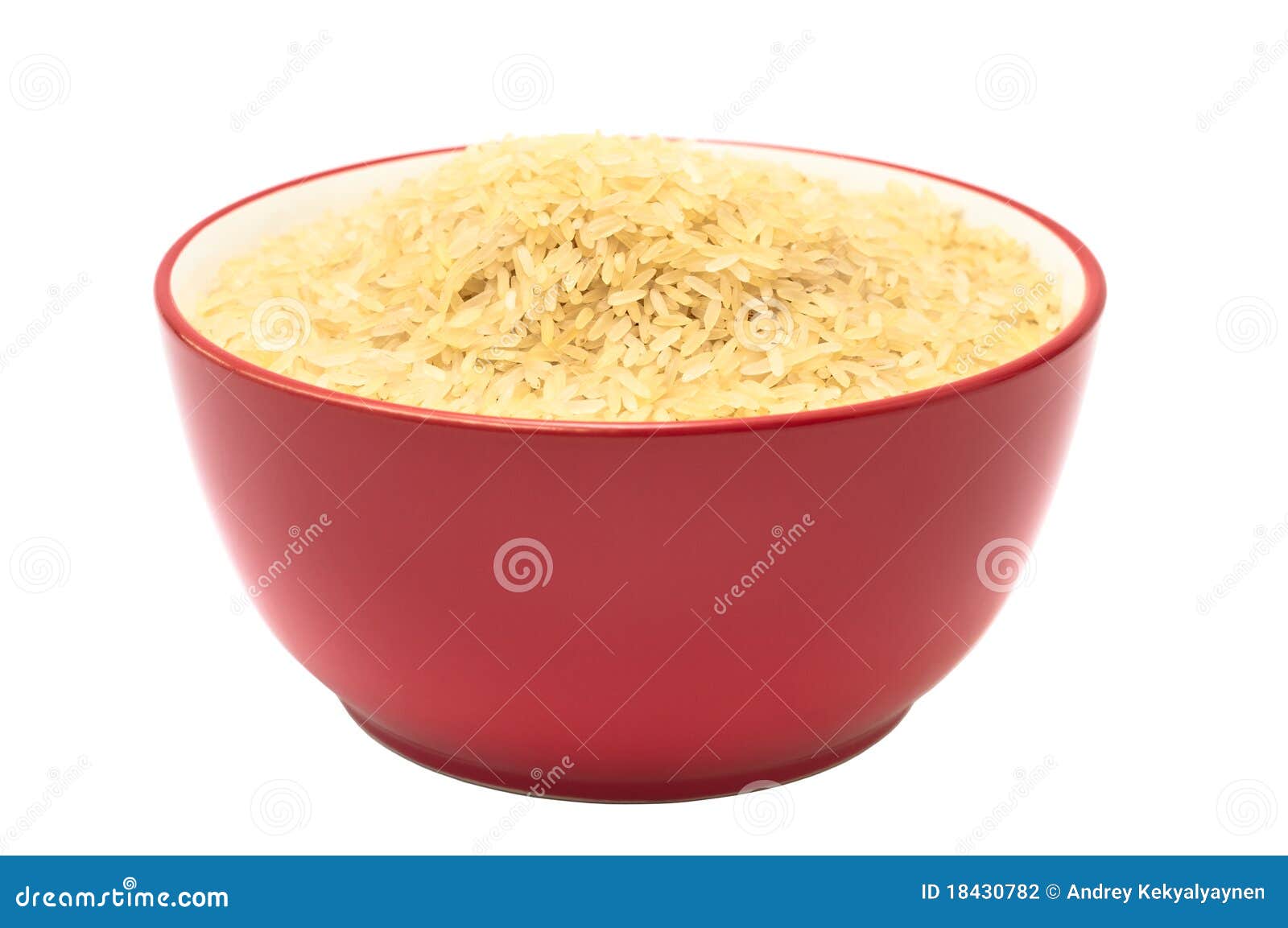 Plate with dry rice stock photo. Image of grain, plant - 18430782