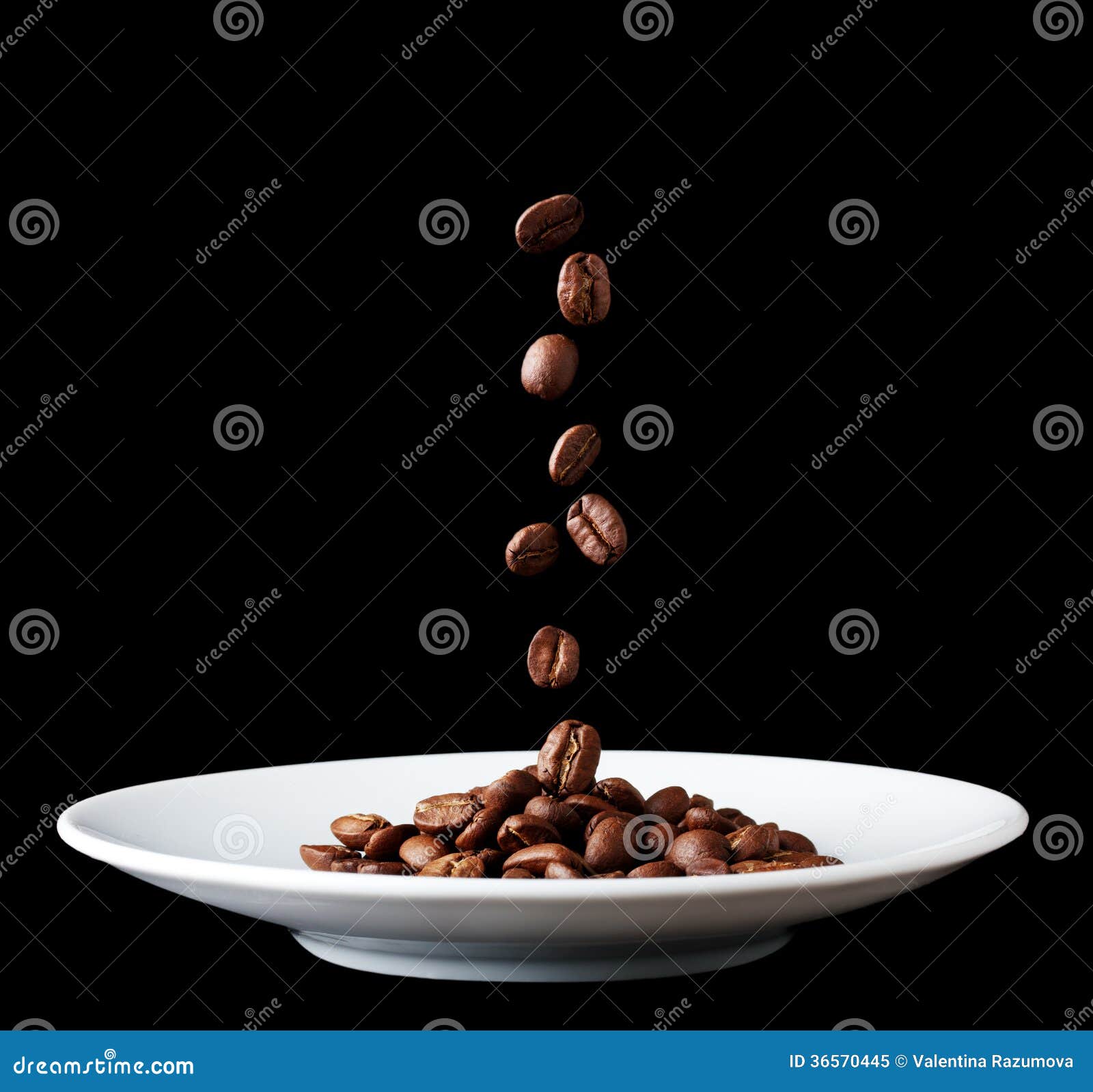 Falling Coffee Beans Royalty-Free Stock Image | CartoonDealer.com #59766400