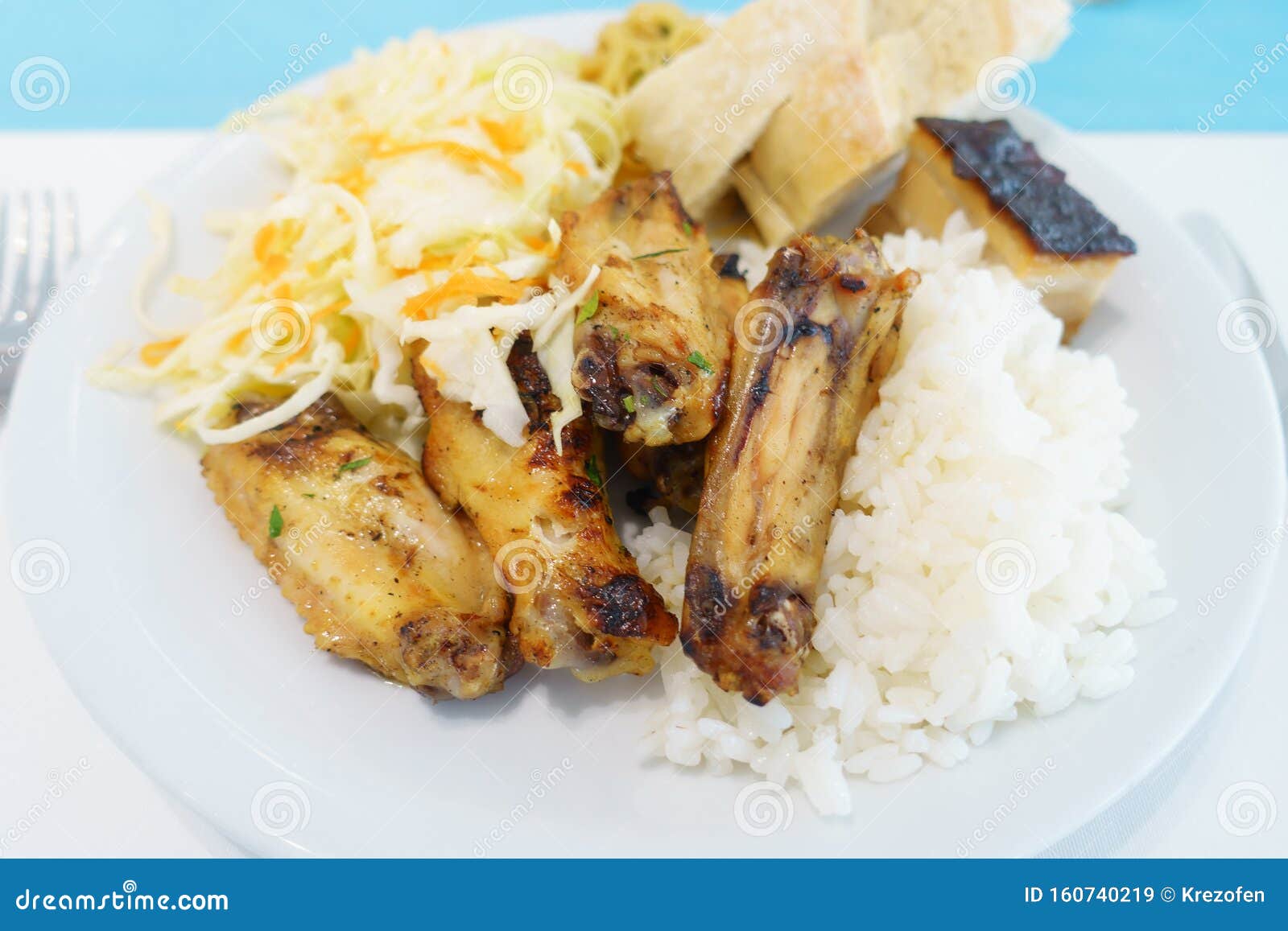 Plate in a Fast Food Restaurant Full Food Stock Image - Image of dish ...