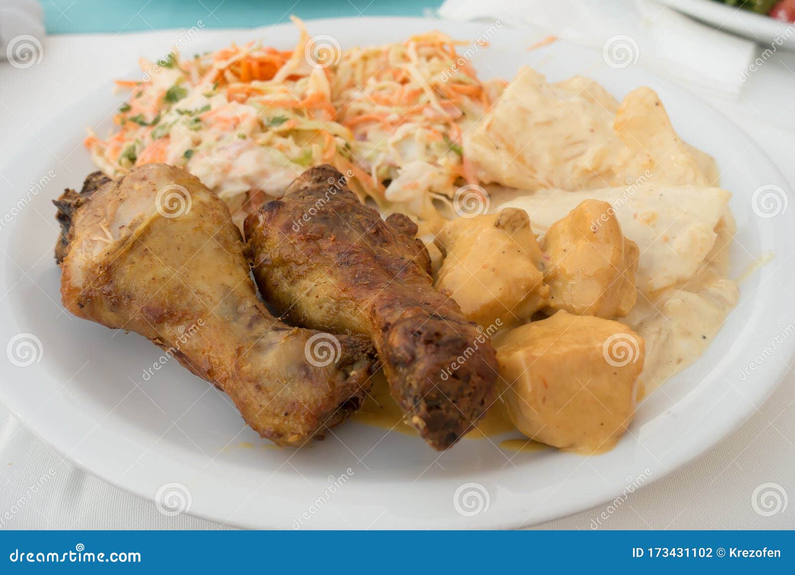 Plate in a Fast Food Restaurant Full Food Stock Photo - Image of ...