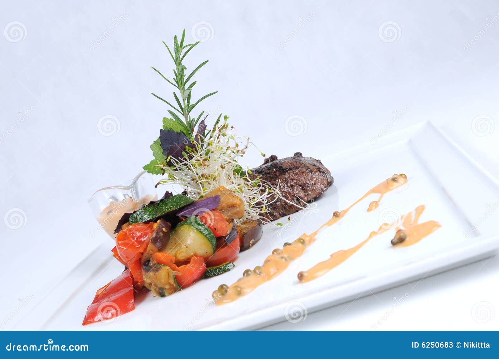 Plate of Fine Dining Meal Tender Ostrich Fillet Stock Image - Image of ...