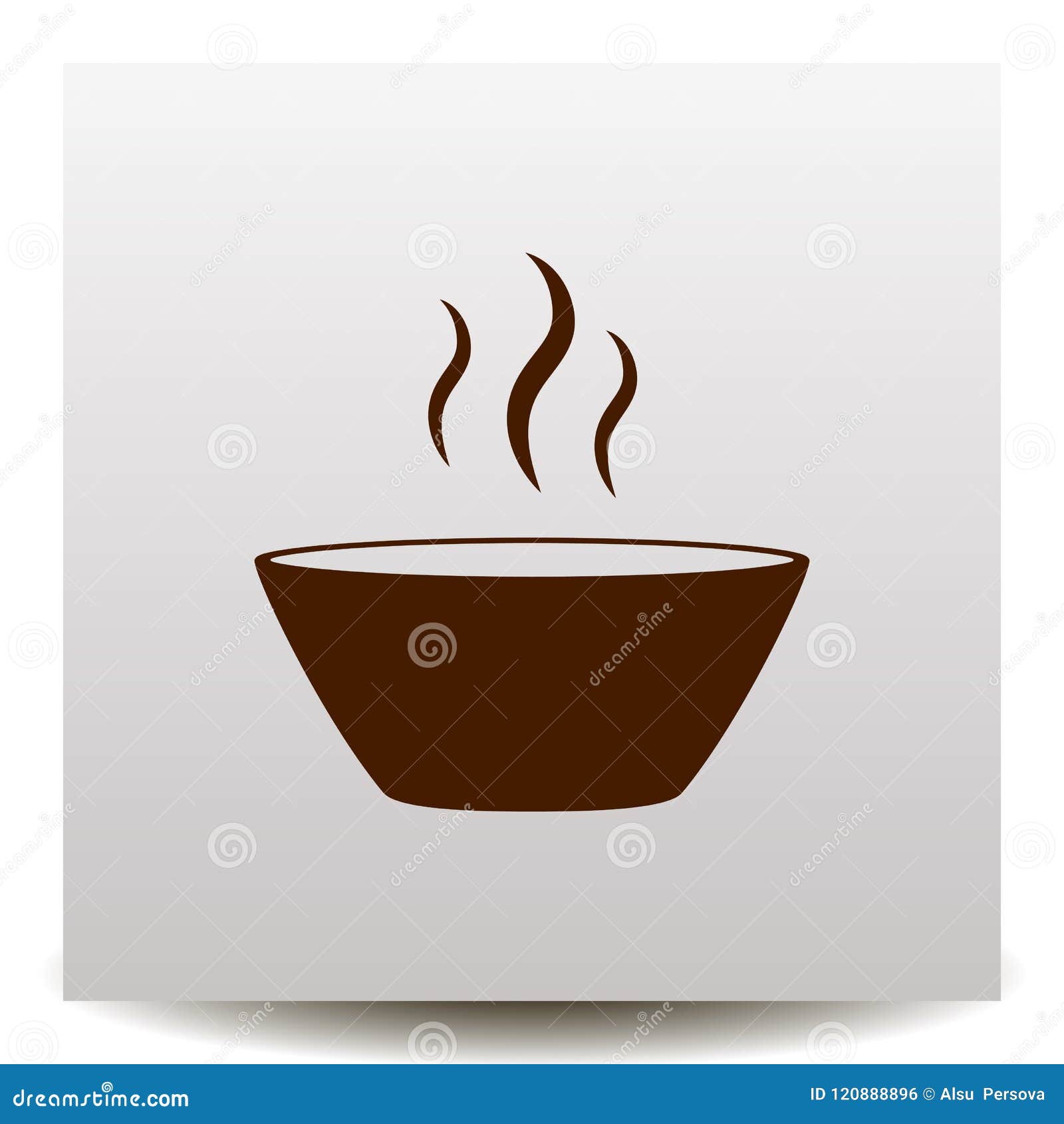 Plate with Flavour Vector Icon Stock Vector - Illustration of cereal ...