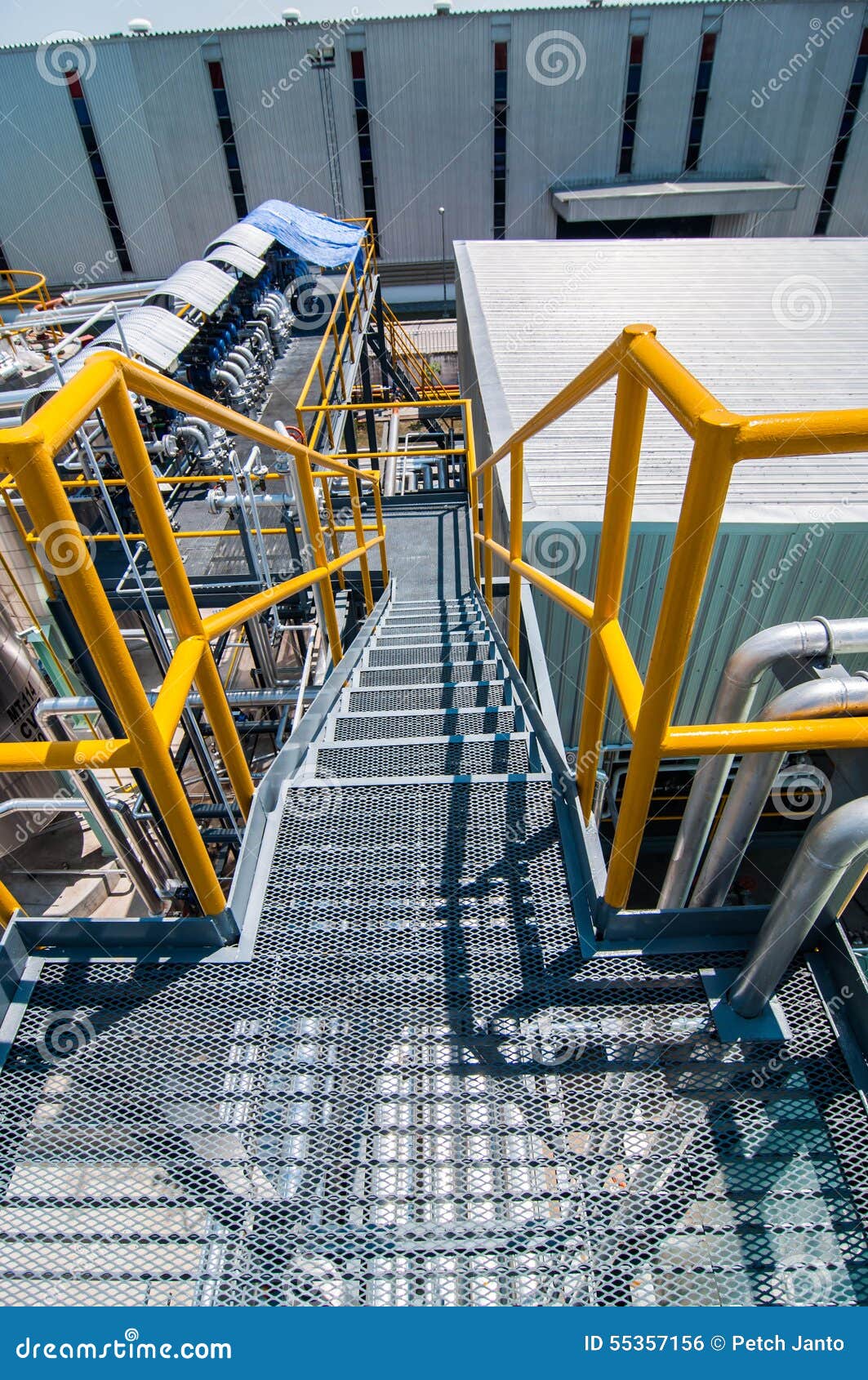 Plate Form Structure Process Oil Pipeline Stock Photo - Image of ...