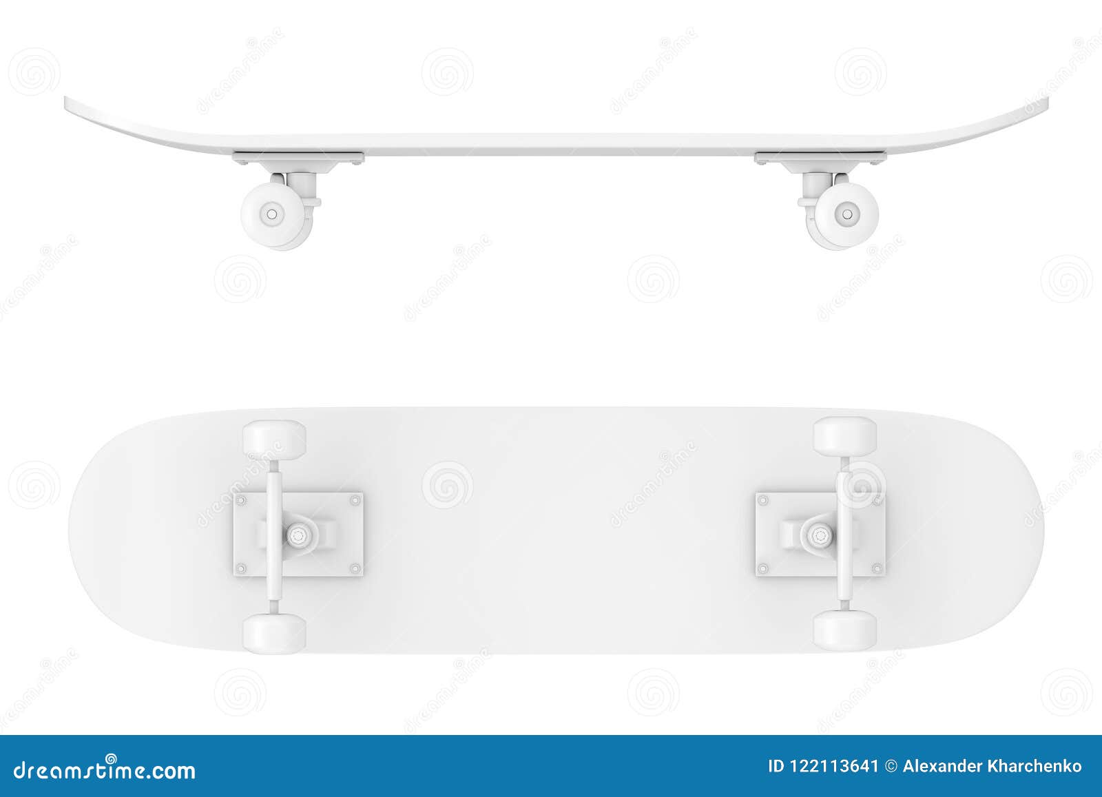 Plate-forme De Clay Style Gray Modern Skateboard Rendu 3d Image stock ...