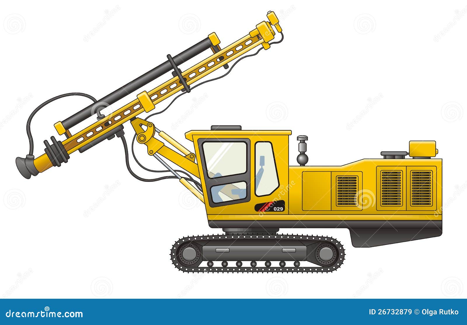 Plate-forme de forage illustration de vecteur. Illustration du pouvoir ...