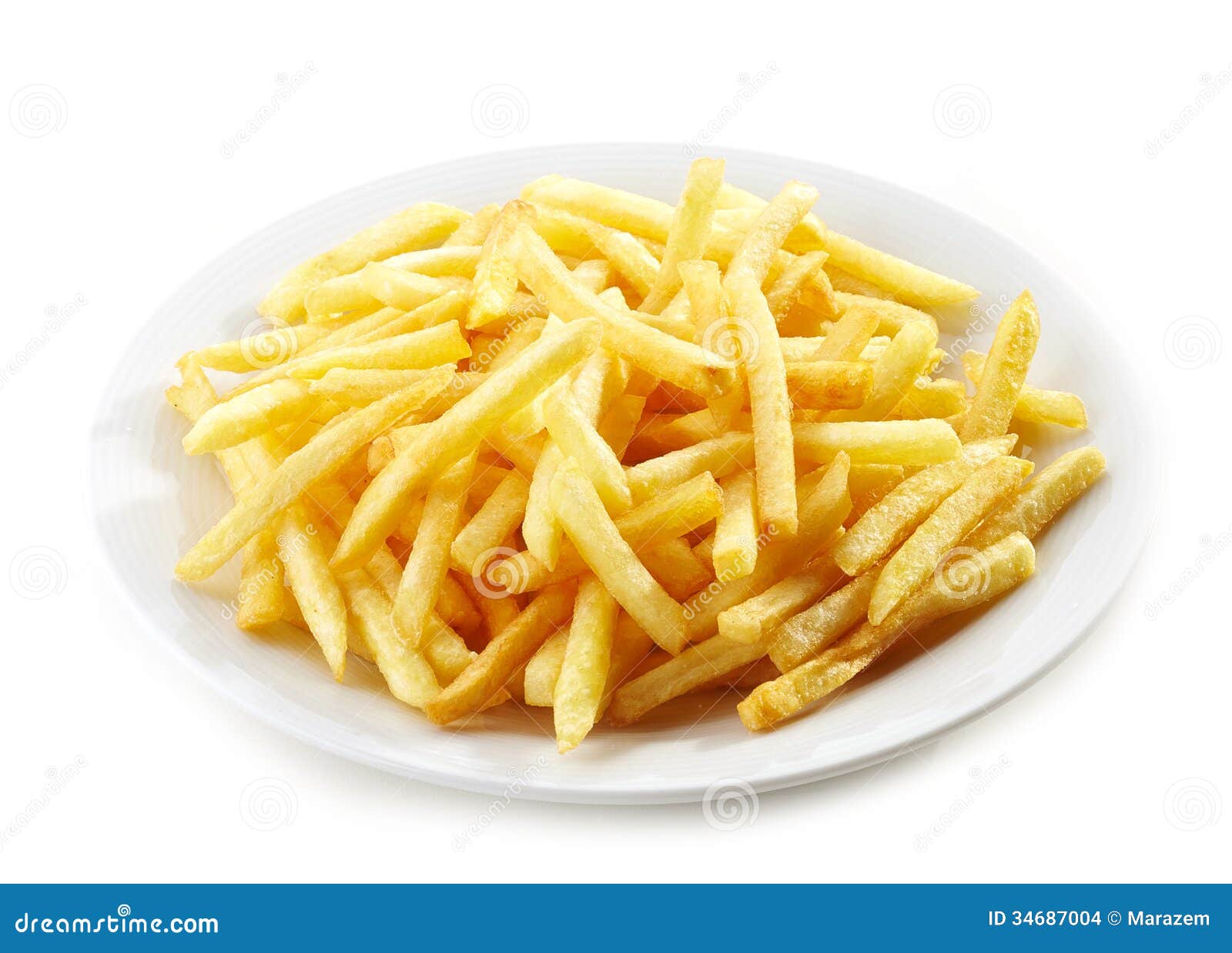 Plate of french fries stock photo. Image of fresh, meal - 34687004