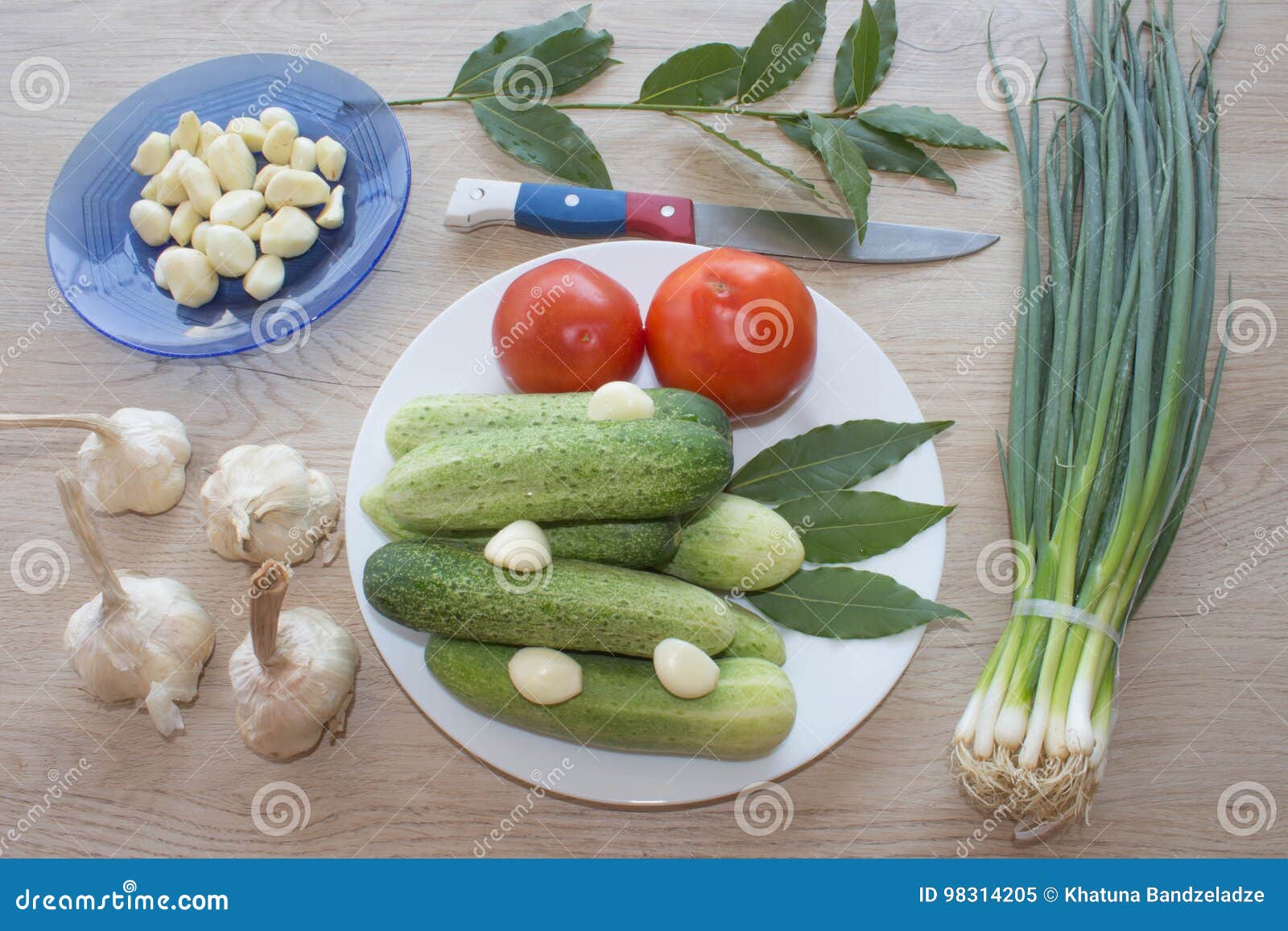 Plate with Fresh Vegetables on Table. Fresh, Raw Vegetables on the ...