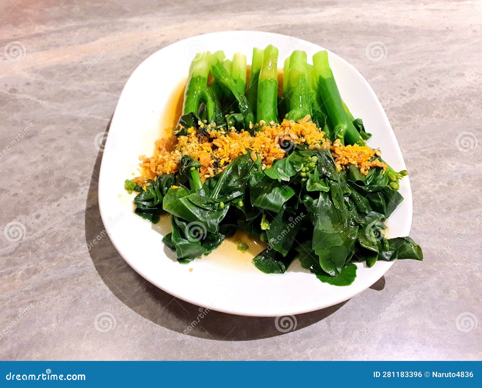 Stir Fried Vegetables Served on a White Plate Stock Photo - Image of ...