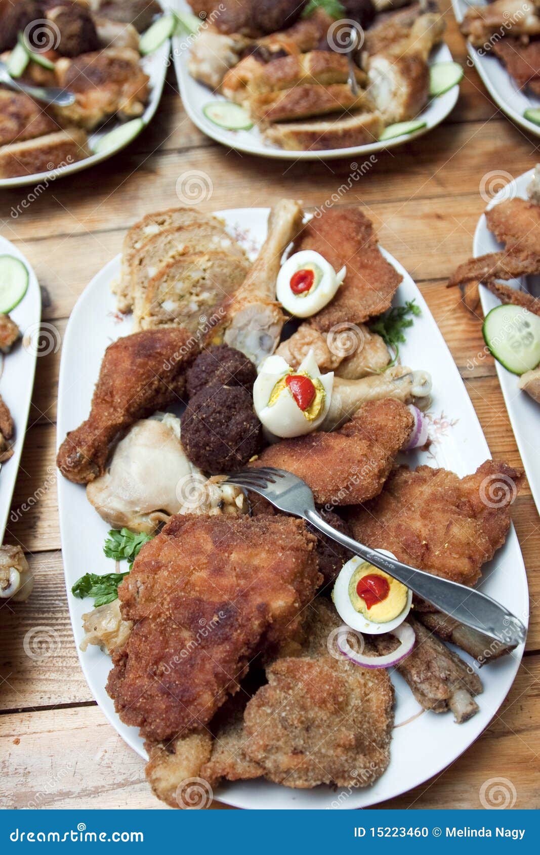 Plate Of Fried Chicken Picture. Image: 15223460