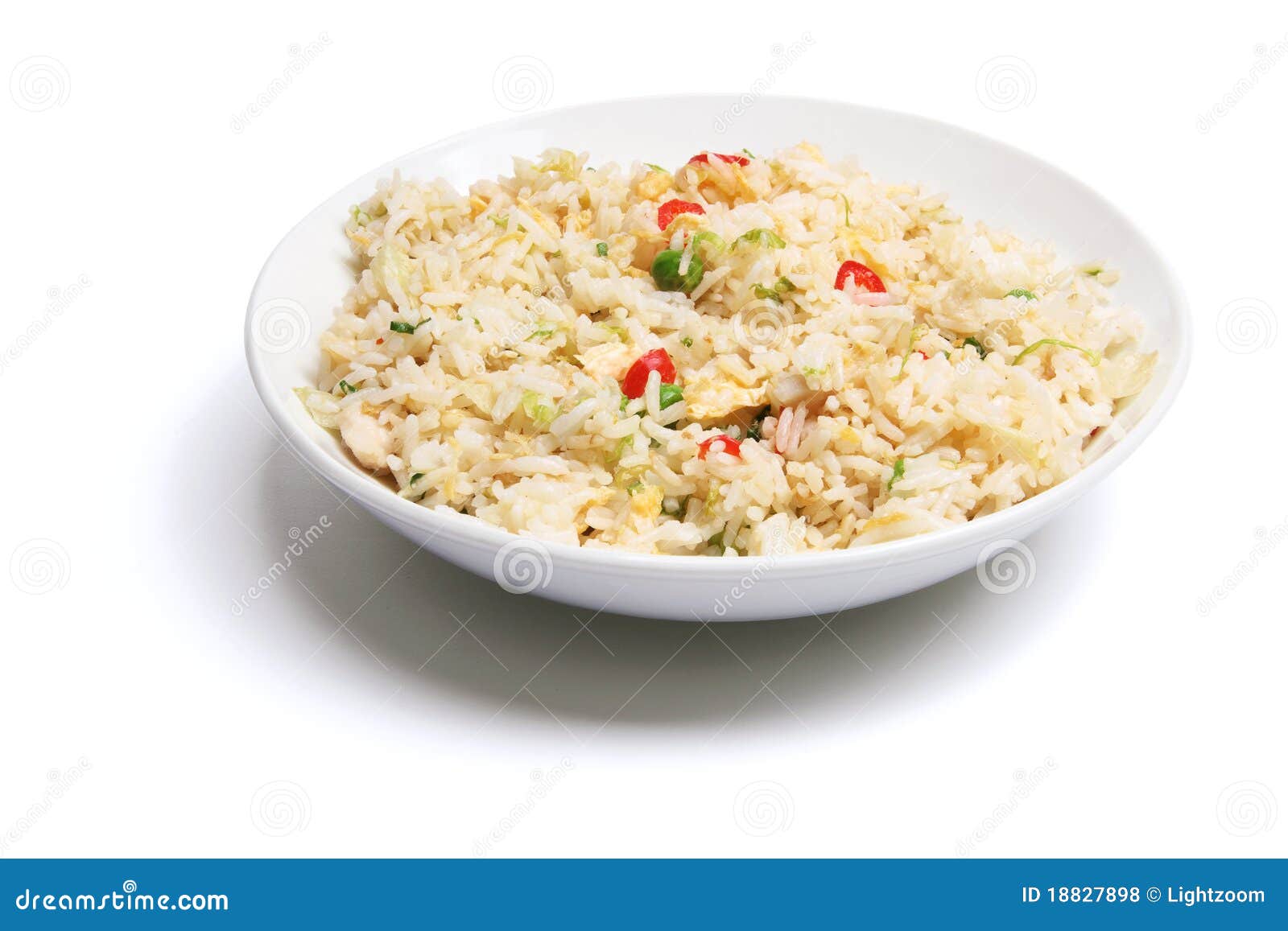 Plate of Fried Rice stock photo. Image of life, serving - 18827898