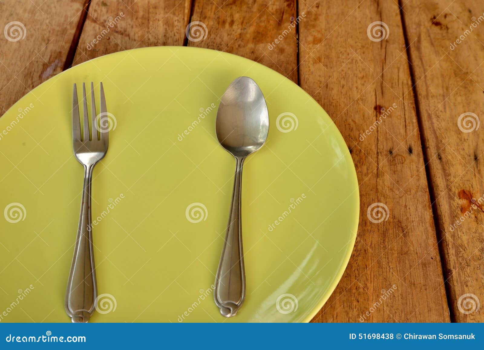 Plate Front View on Wood Background Stock Photo - Image of horizontal ...