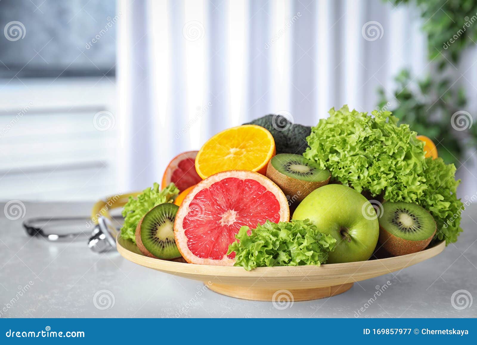Plate of Fruits. Diet Plan from Nutritionist Stock Image - Image of ...