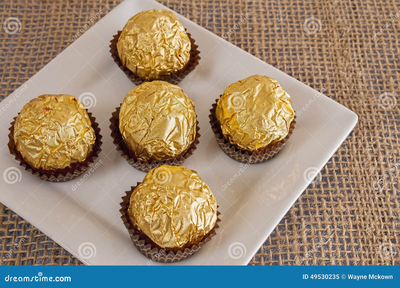Plate Full of Hazelnut Chocolate Stock Image - Image of calories ...