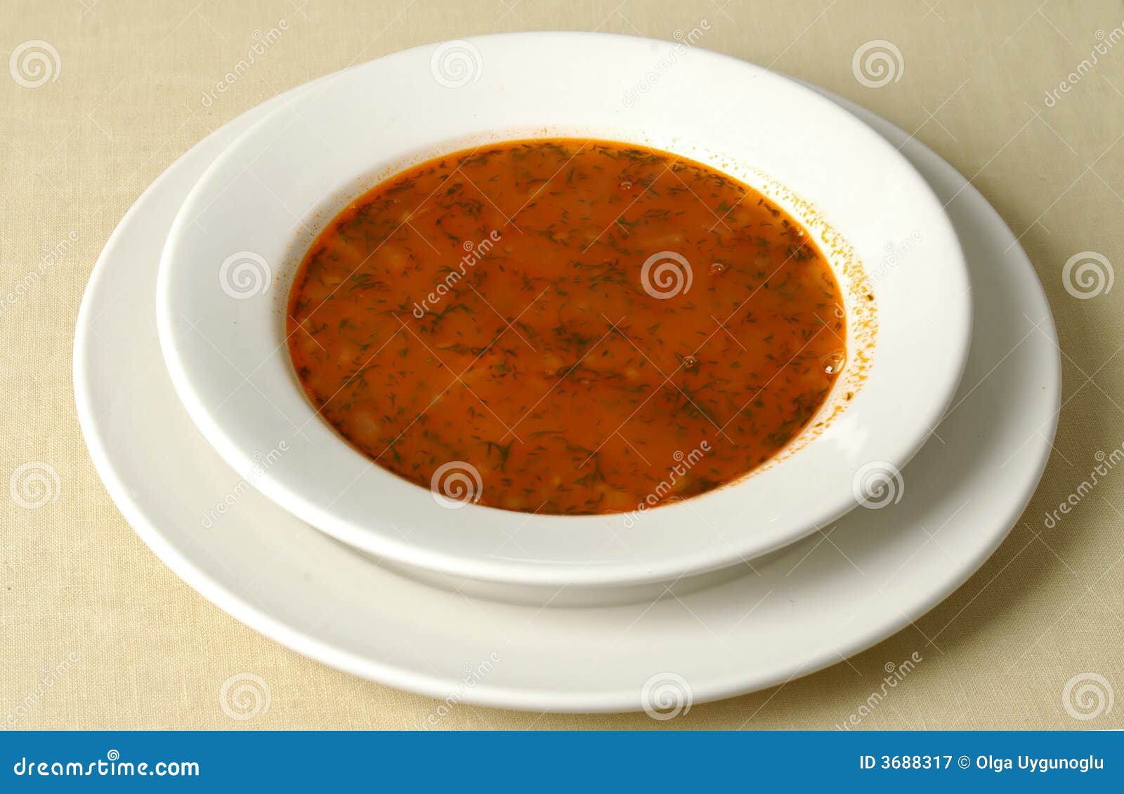 Plate full of soup stock image. Image of bowl, liquid - 3688317