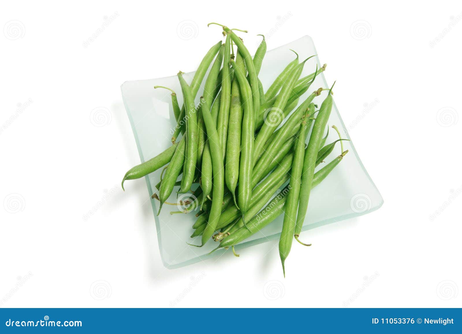 Plate of Green Beans stock photo. Image of fiber, green - 11053376