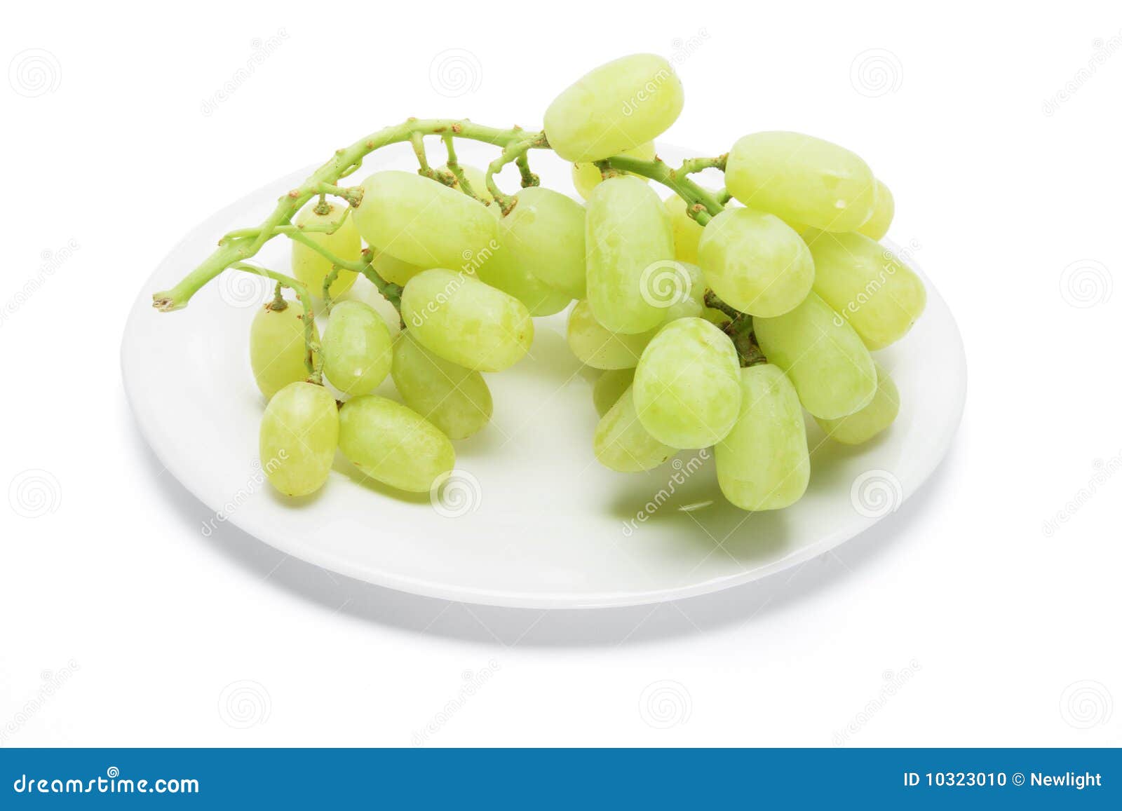 Plate of Green Grapes stock photo. Image of ingredient - 10323010
