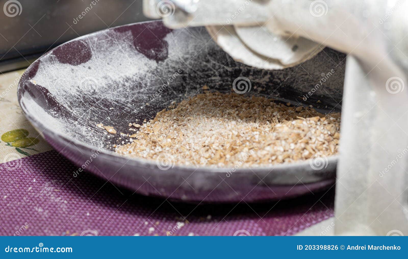 A Plate with Ground Grain for Brewing Beer Stock Photo - Image of mill ...
