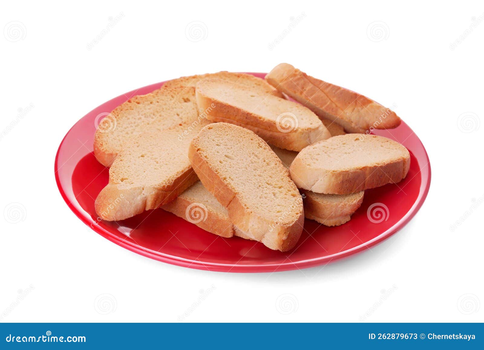 Plate of Hard Chuck Crackers on White Background Stock Image - Image of ...