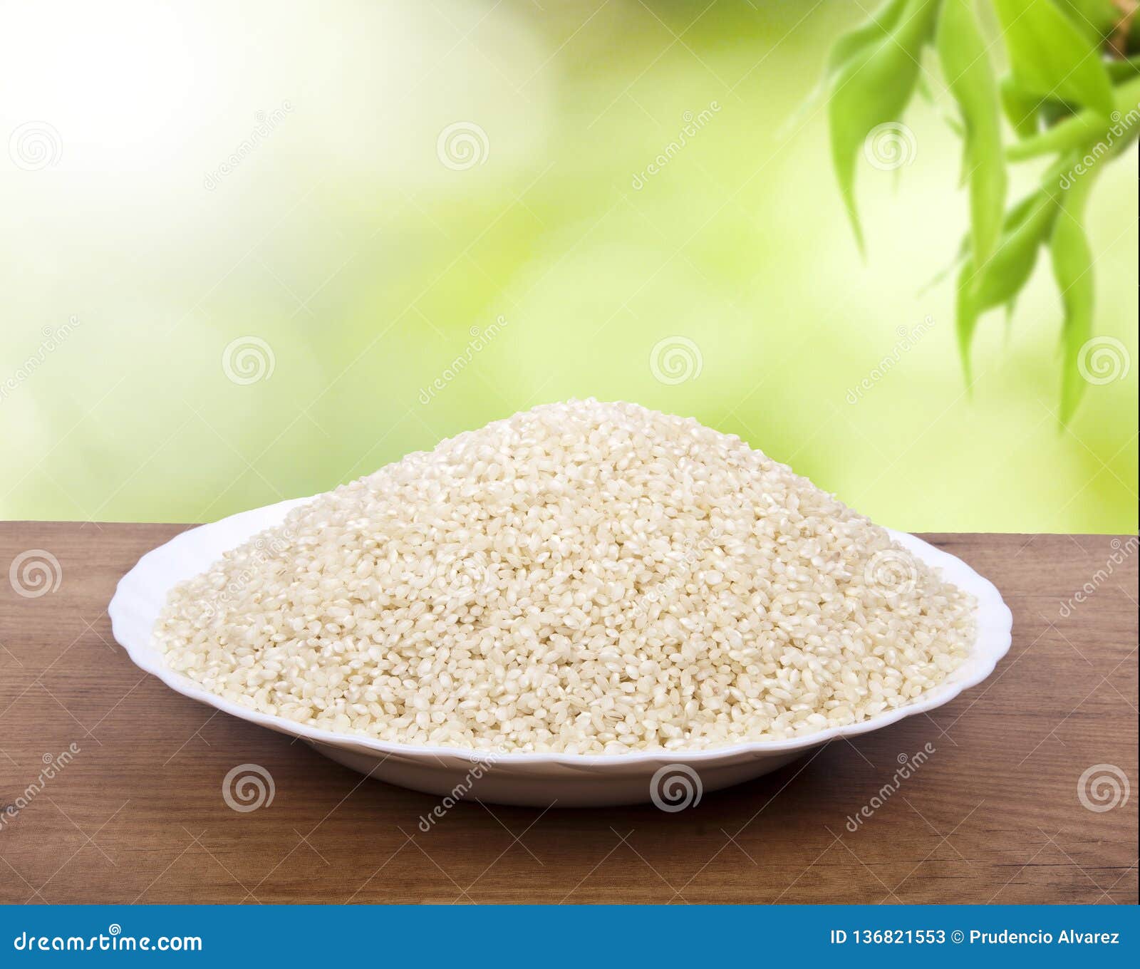 Plate of rice stock image. Image of agricultural, milled - 136821553