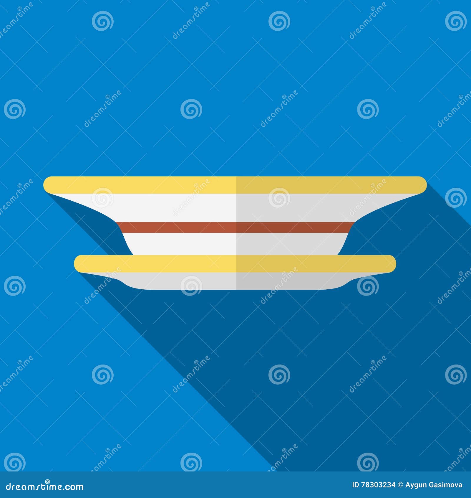 Plate icon illustration stock vector. Illustration of symbol - 78303234