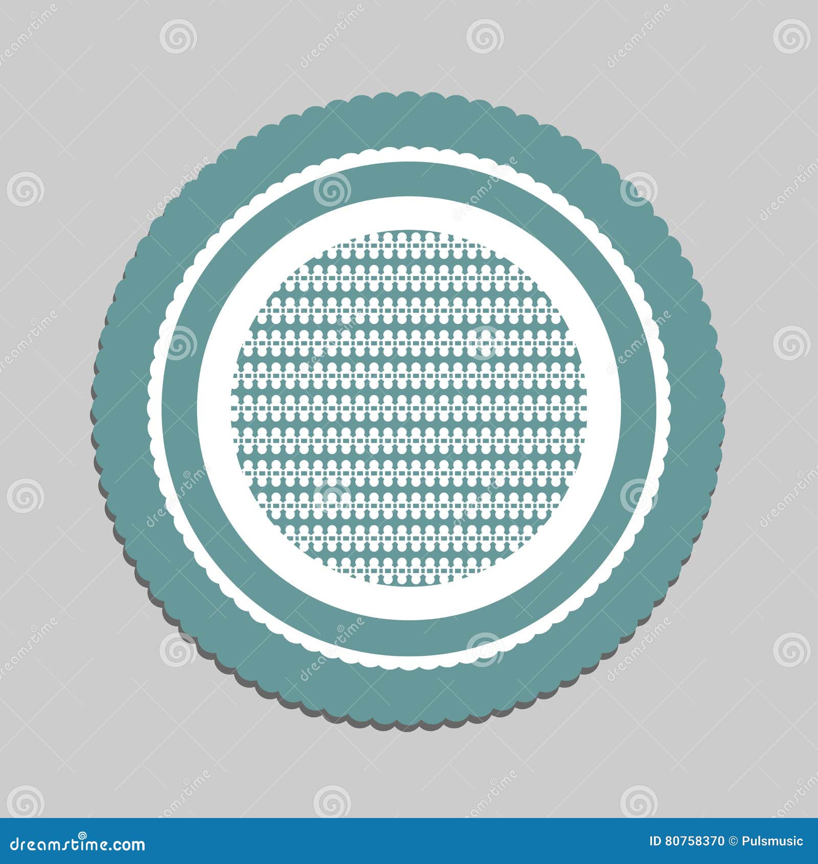Plate stock vector. Illustration of stylized, vector - 80758370