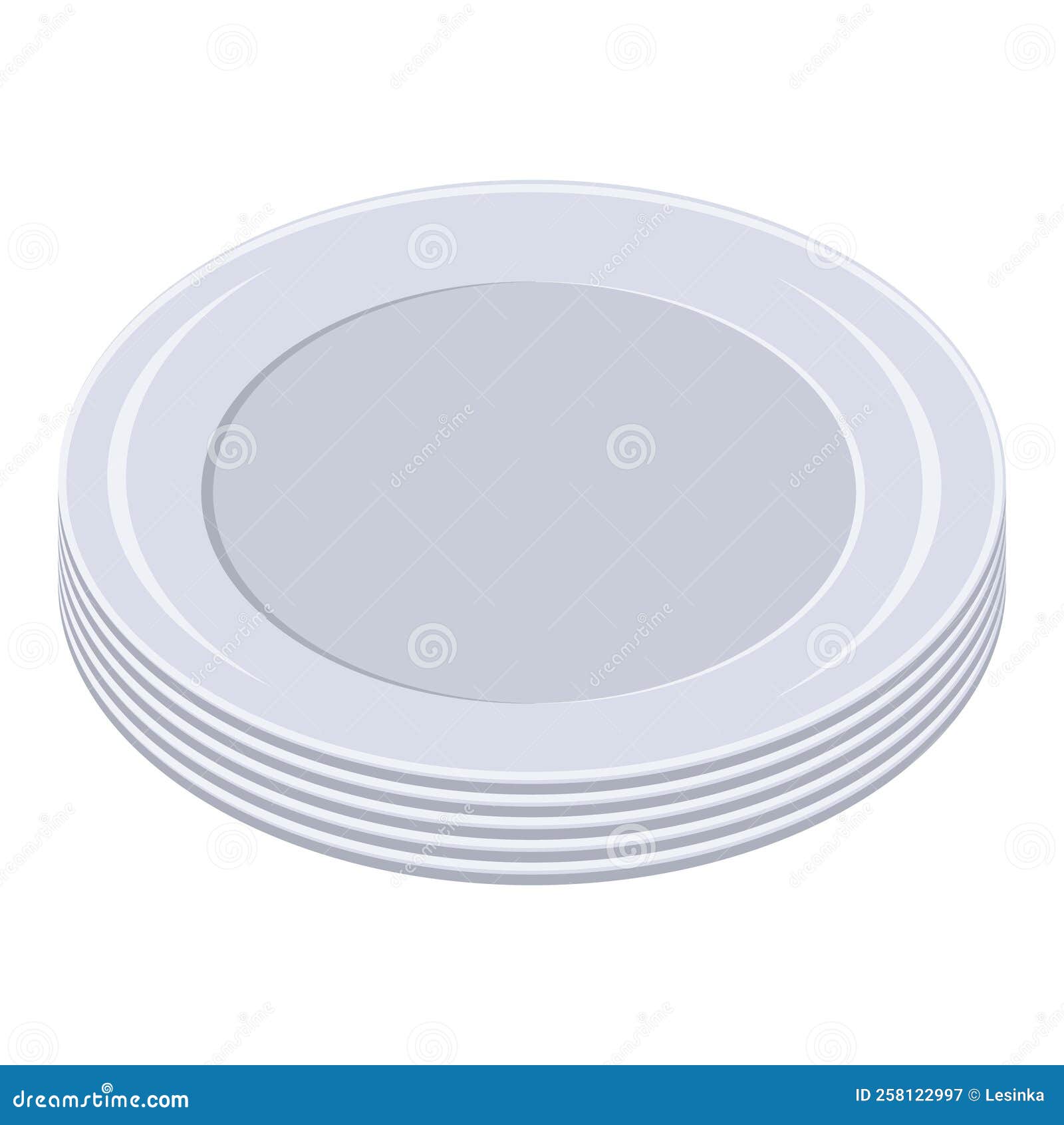 Plate Isolated Vector Illustration in Flat Style Stock Vector ...