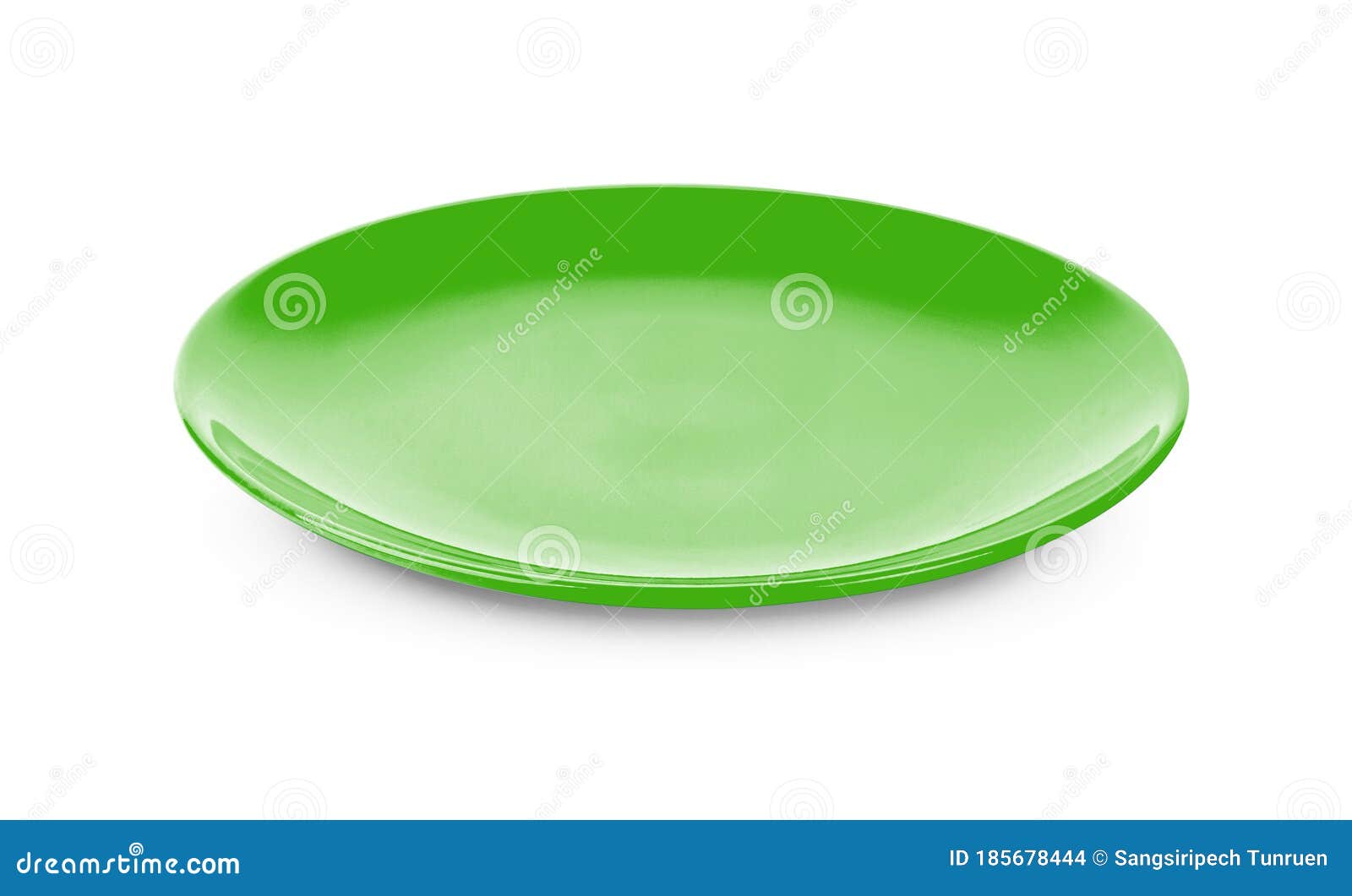 Plate Isolated on White Background Stock Photo - Image of object ...