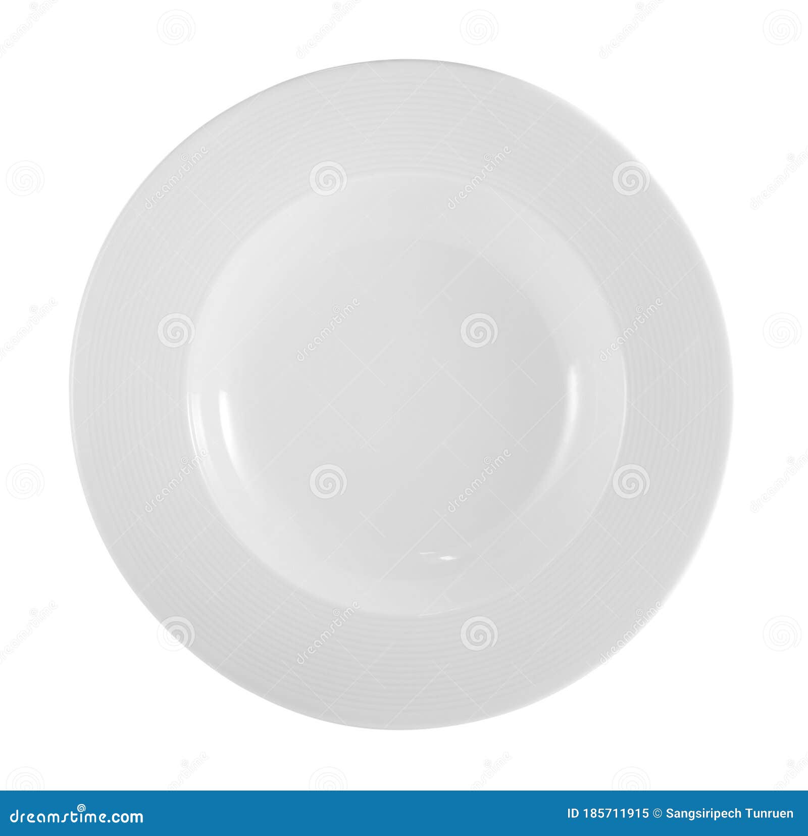 Plate Isolated on White Background Stock Image - Image of circle ...