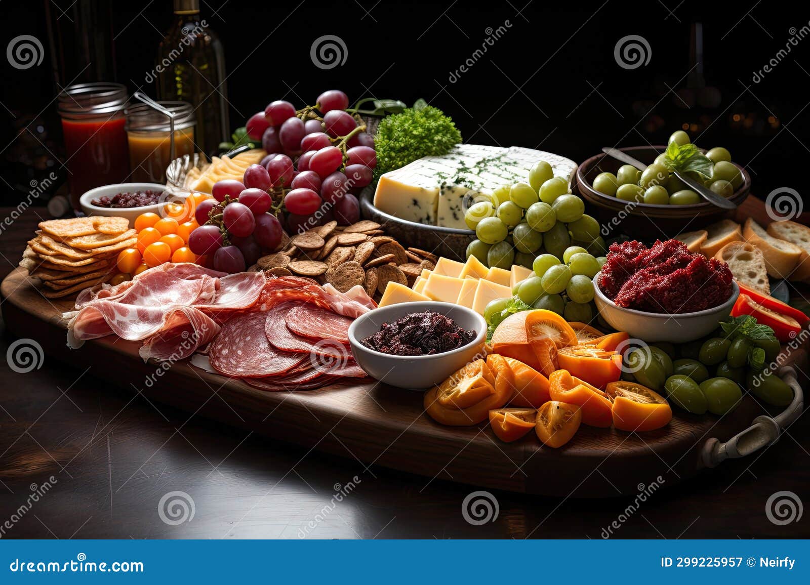 Plate with Italian Antipasti Stock Image - Image of meat, freshness ...