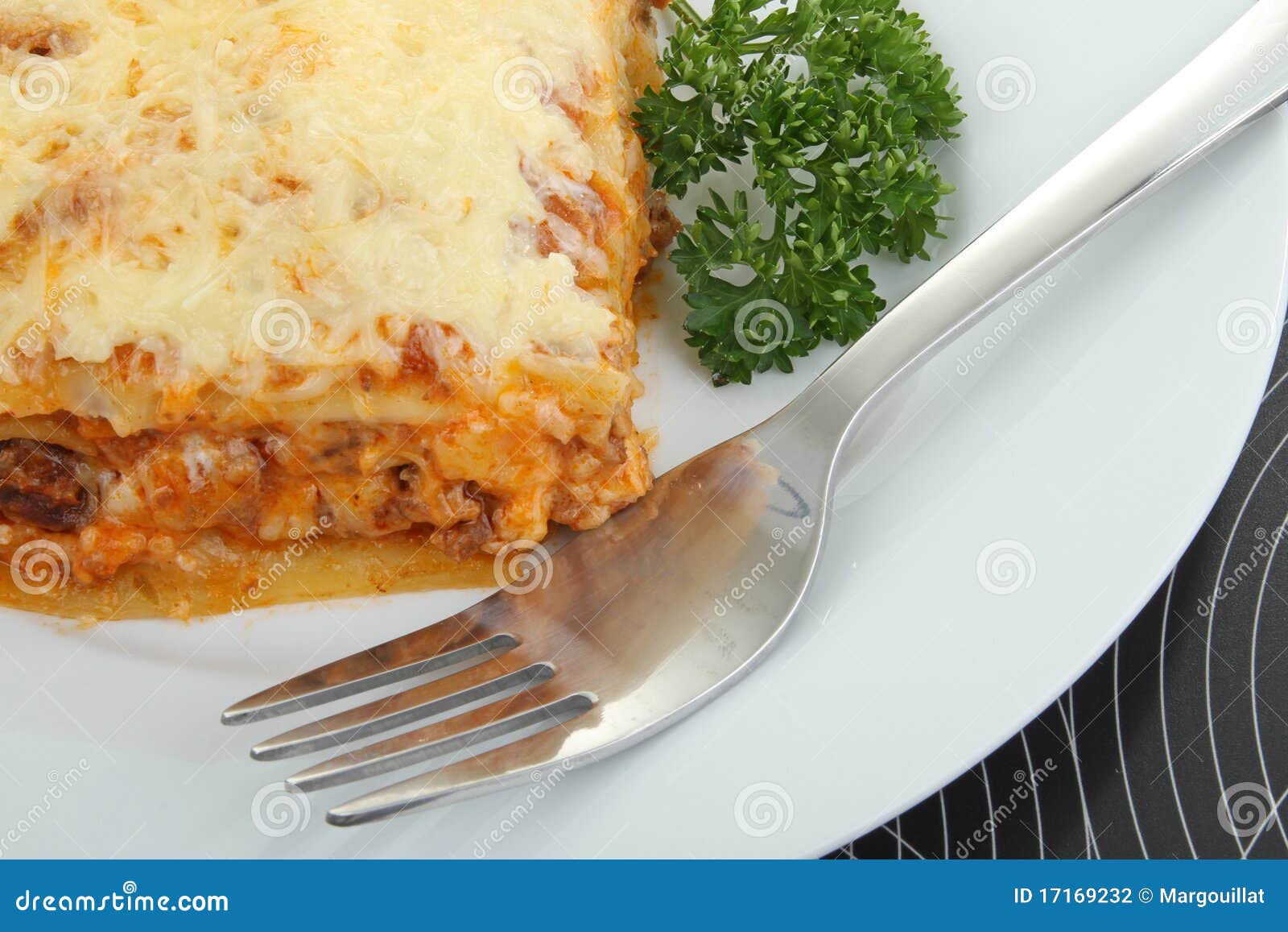 Plate of lasagna stock photo. Image of gastronomy, meal - 17169232