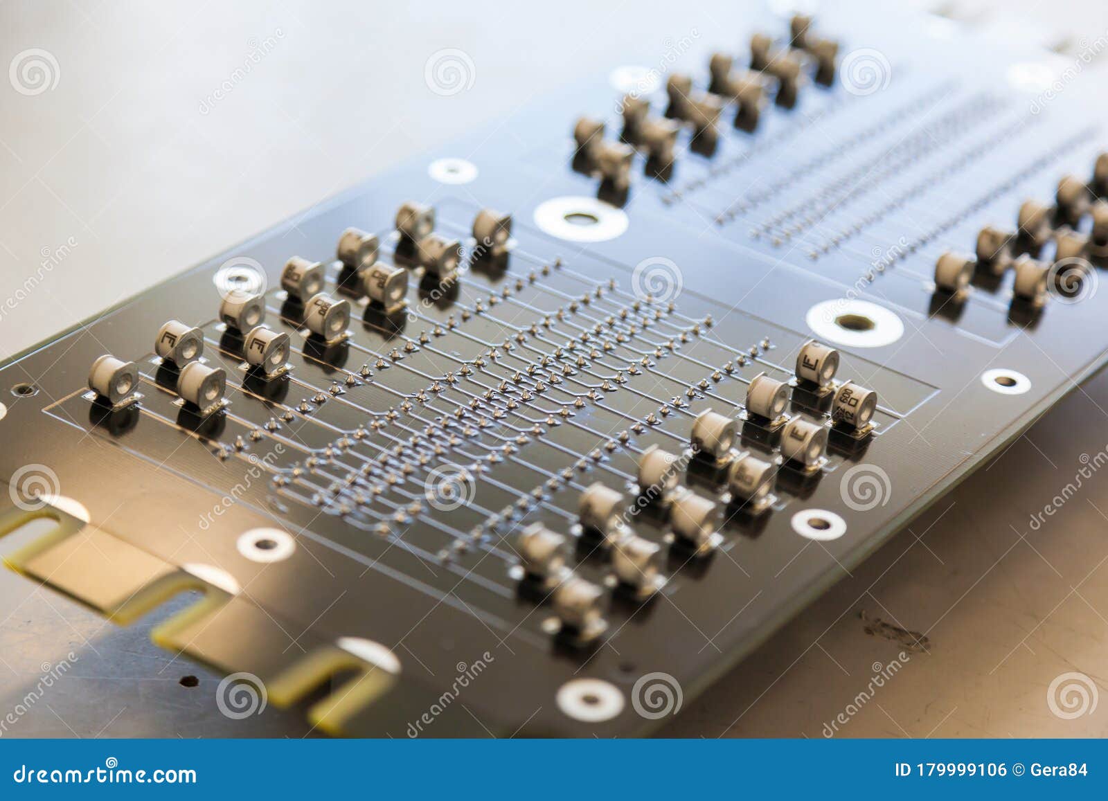 A Plate Made of a Dielectric Stock Photo - Image of electronic, volume ...
