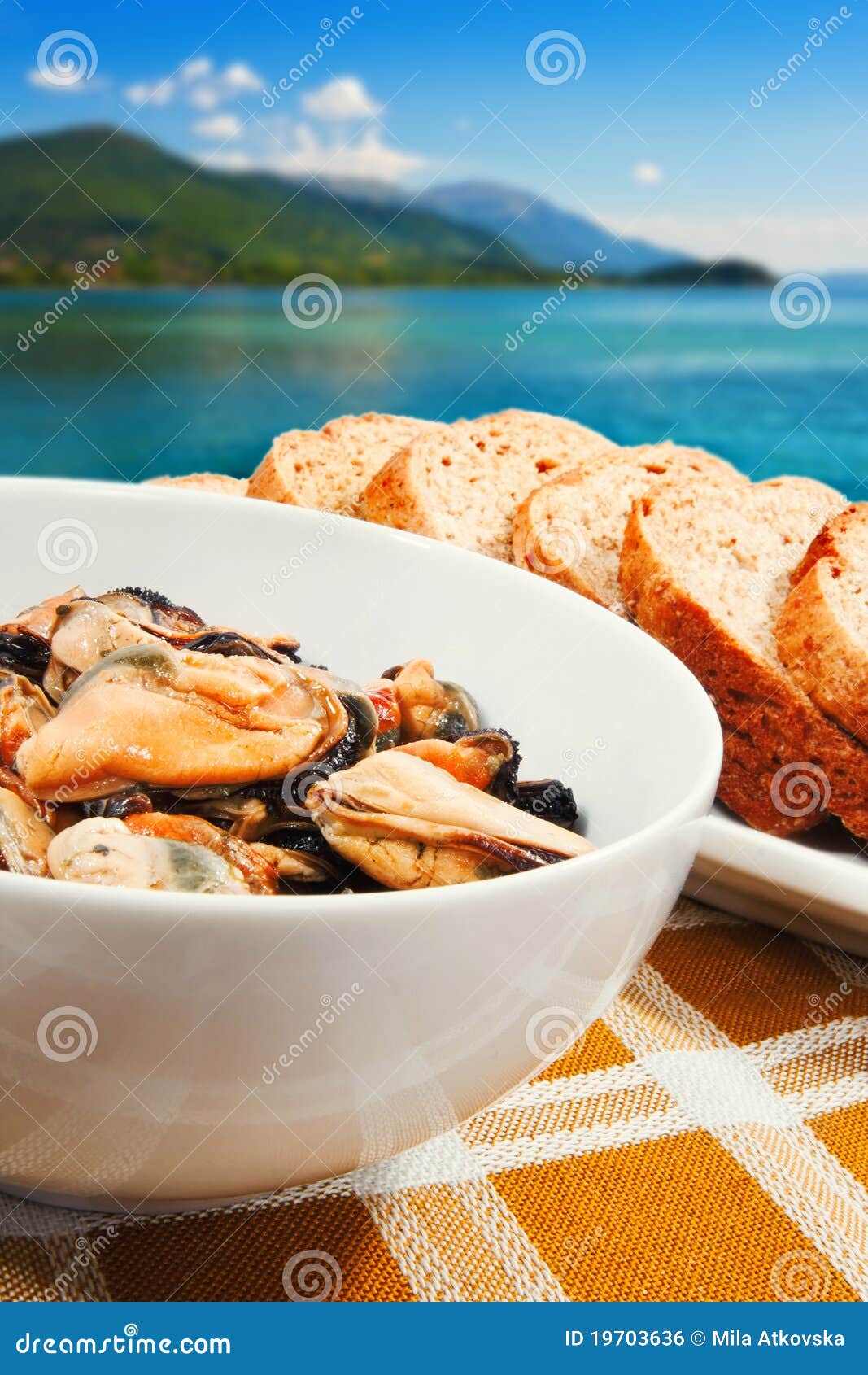 A Plate of Marinated Mussels Stock Photo - Image of meal, food: 19703636