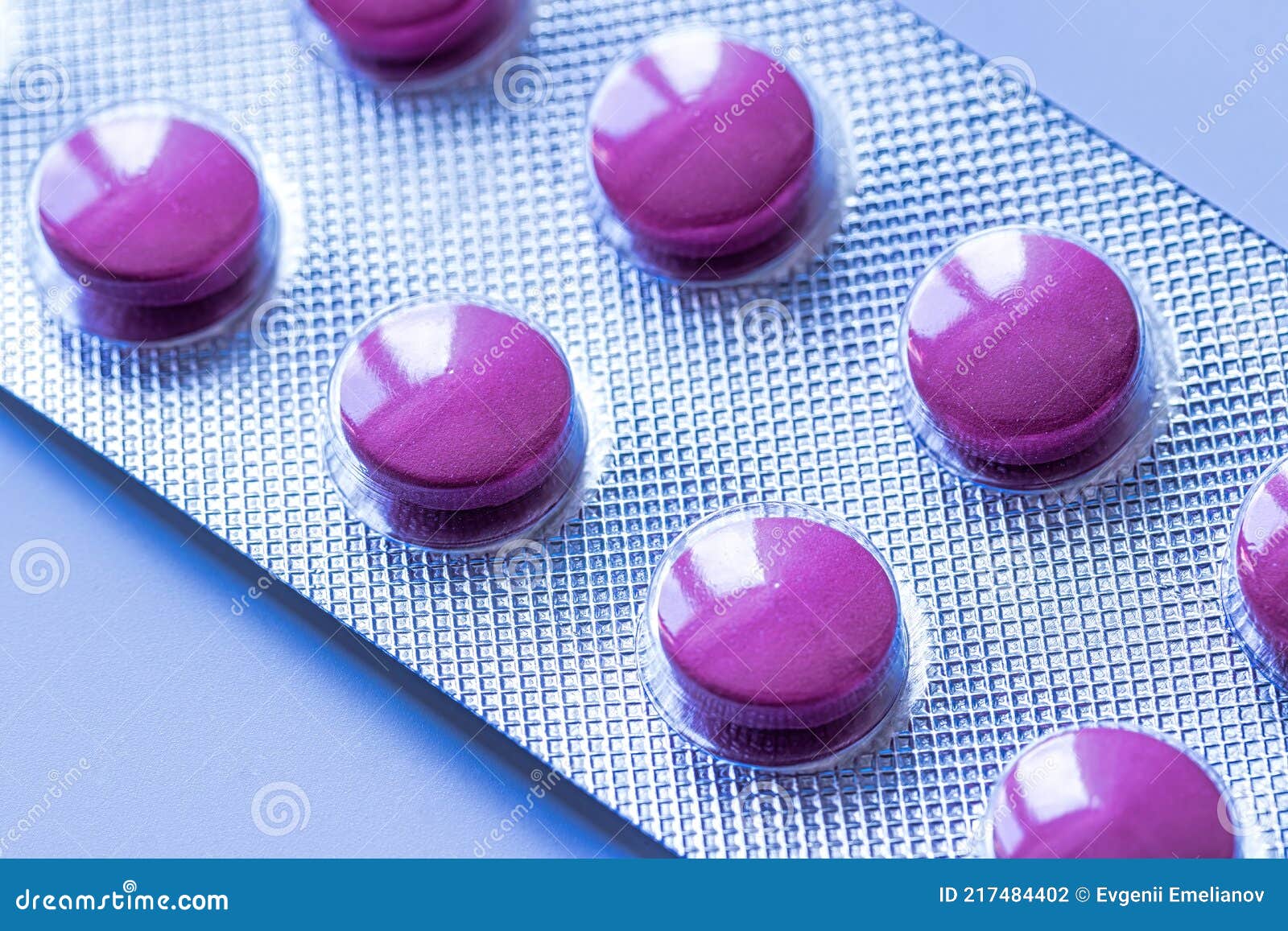 Plate with pills close-up stock photo. Image of healing - 217484402