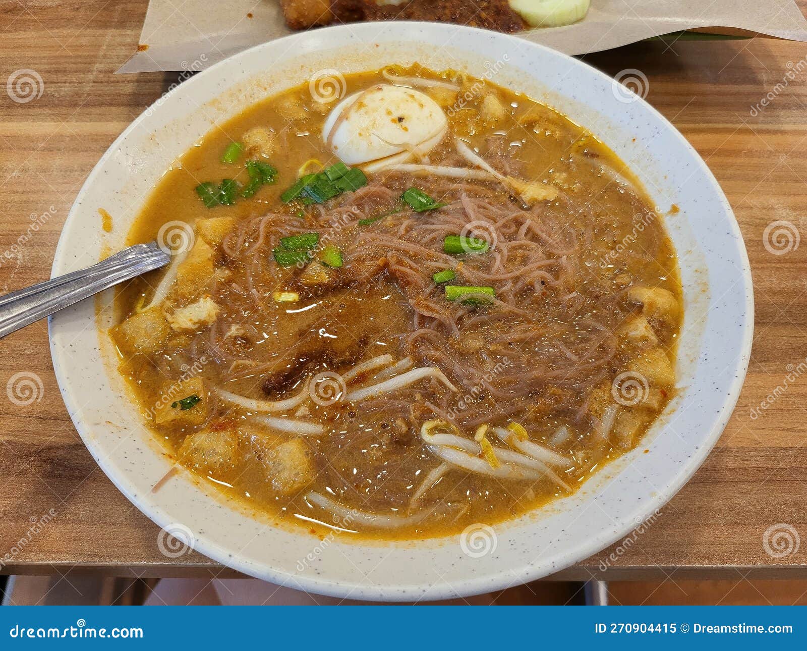 A plate of Mee Siam stock image. Image of beehoon, dish - 270904415