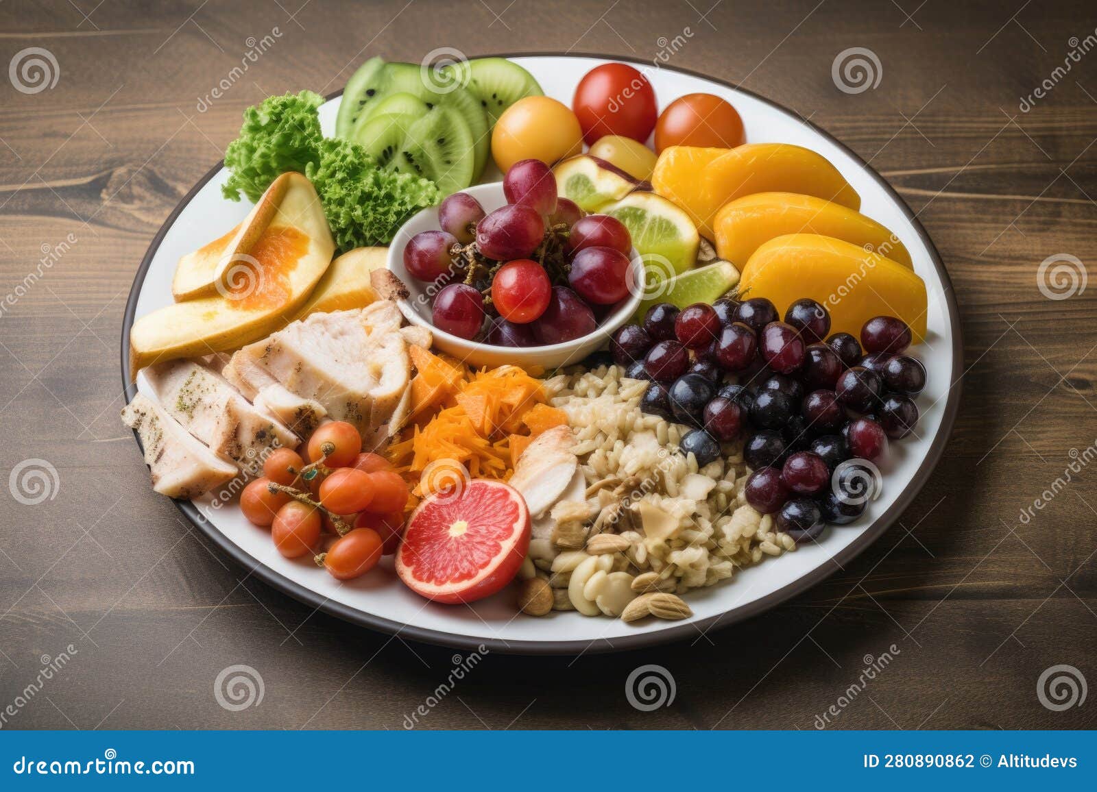 A Plate with a Mix of Different Healthy and Nutritious Meal Options ...