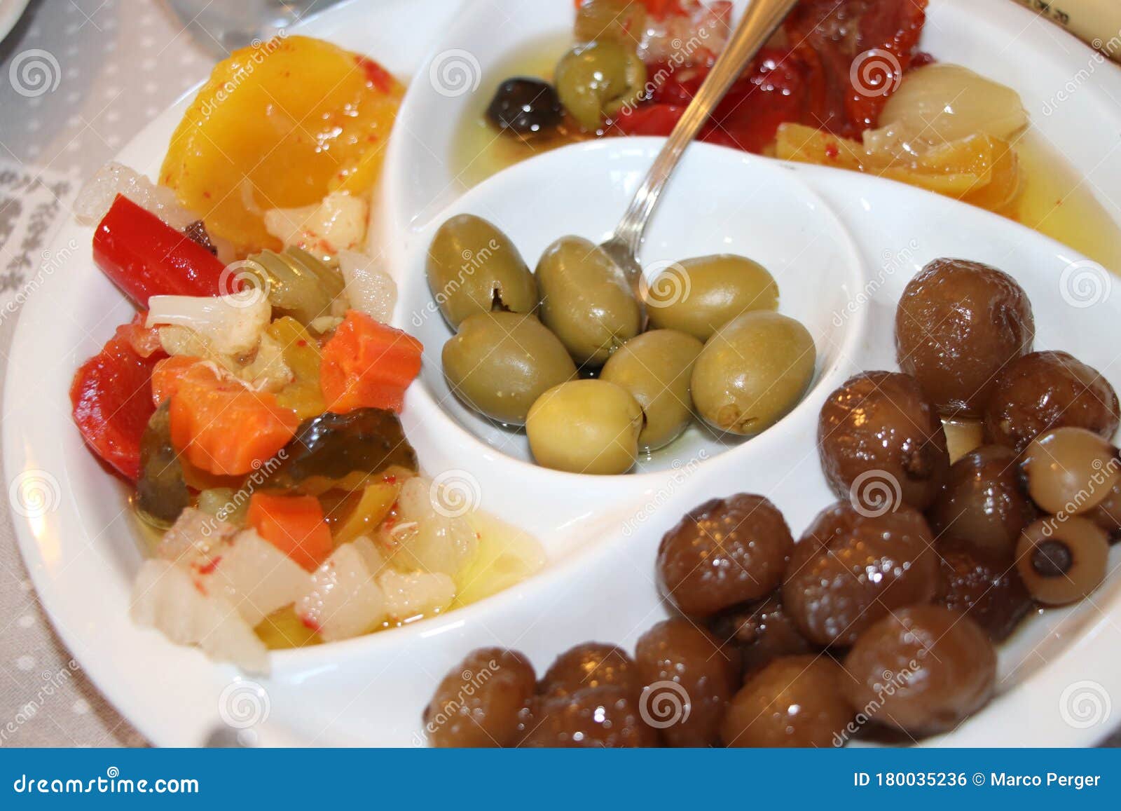 Plate with mixed appetize stock photo. Image of homemade - 180035236