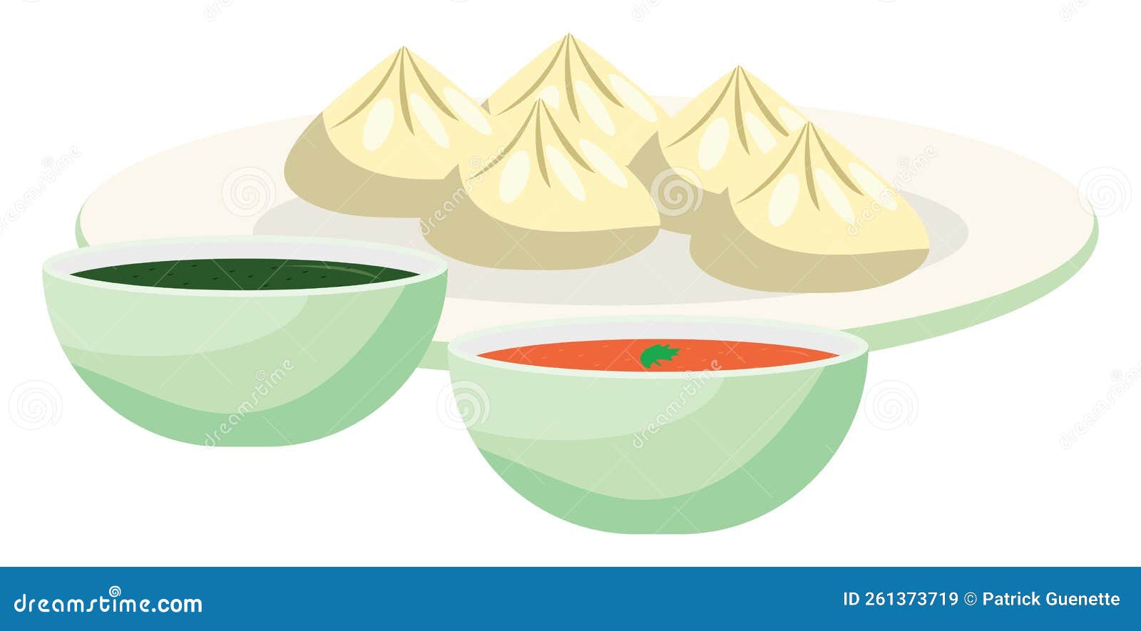 Veg Momos Vector Royalty-Free Stock Image | CartoonDealer.com #147197770