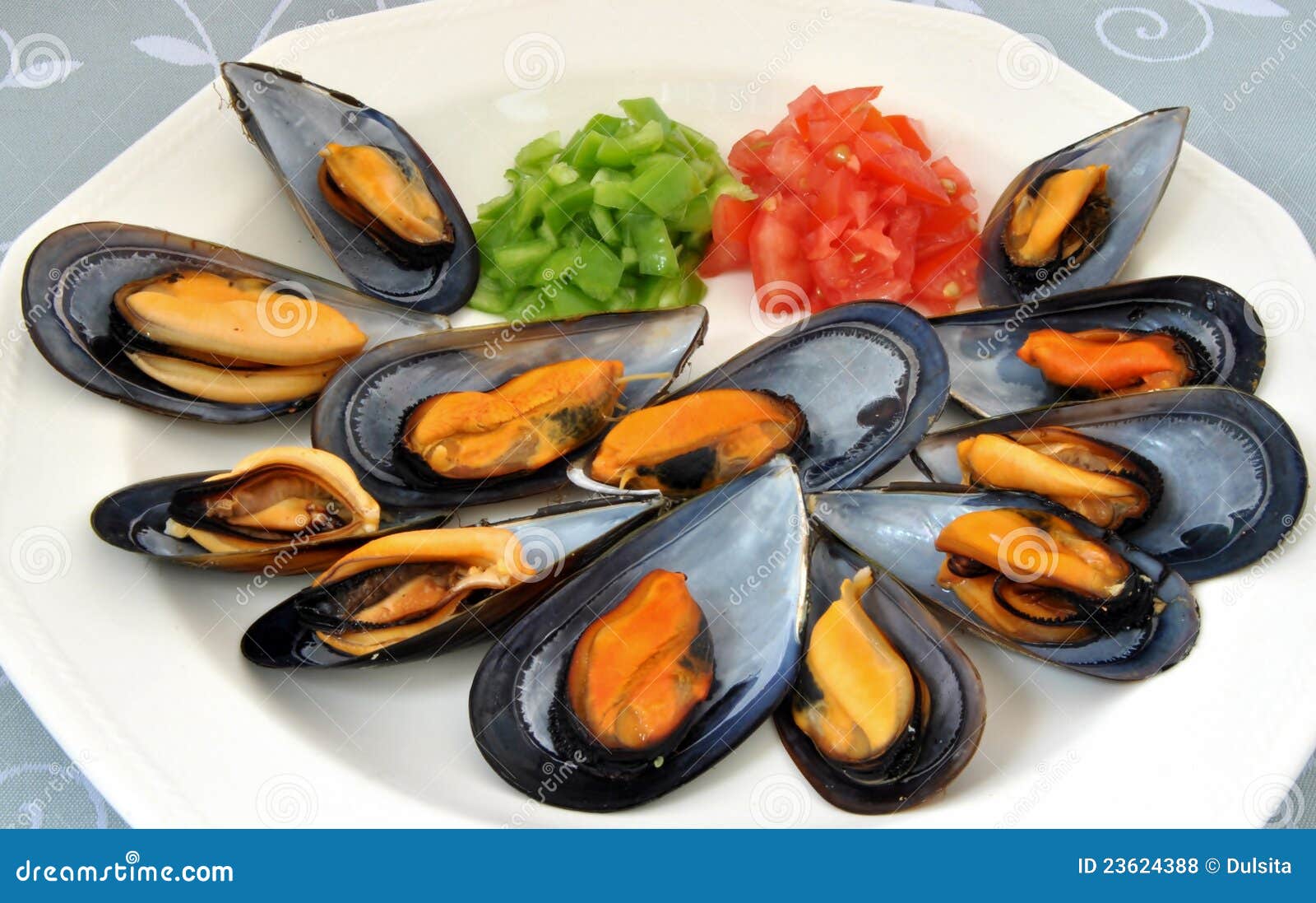 Plate of mussels stock photo. Image of boiled, lunch - 23624388