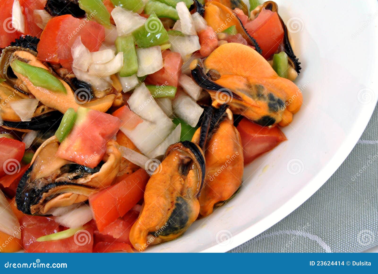 Plate of mussels stock photo. Image of mediterranean - 23624414