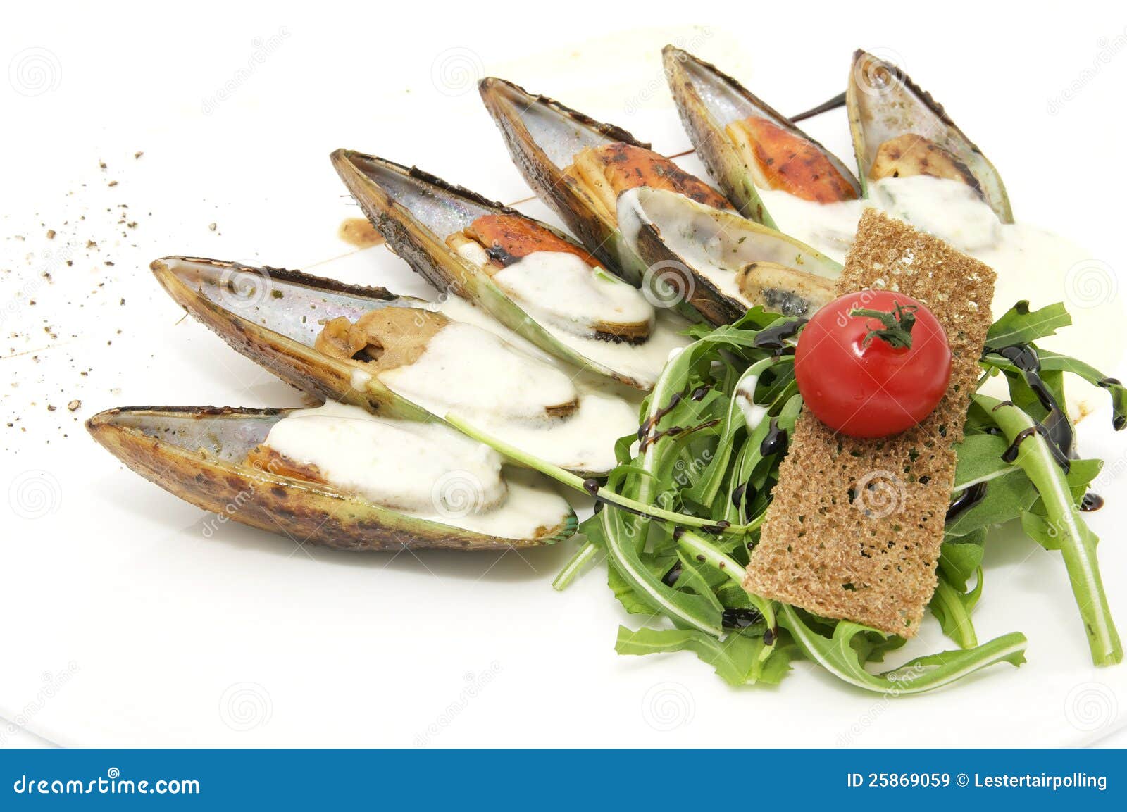 A plate of mussels stock image. Image of mussels, healthy - 25869059